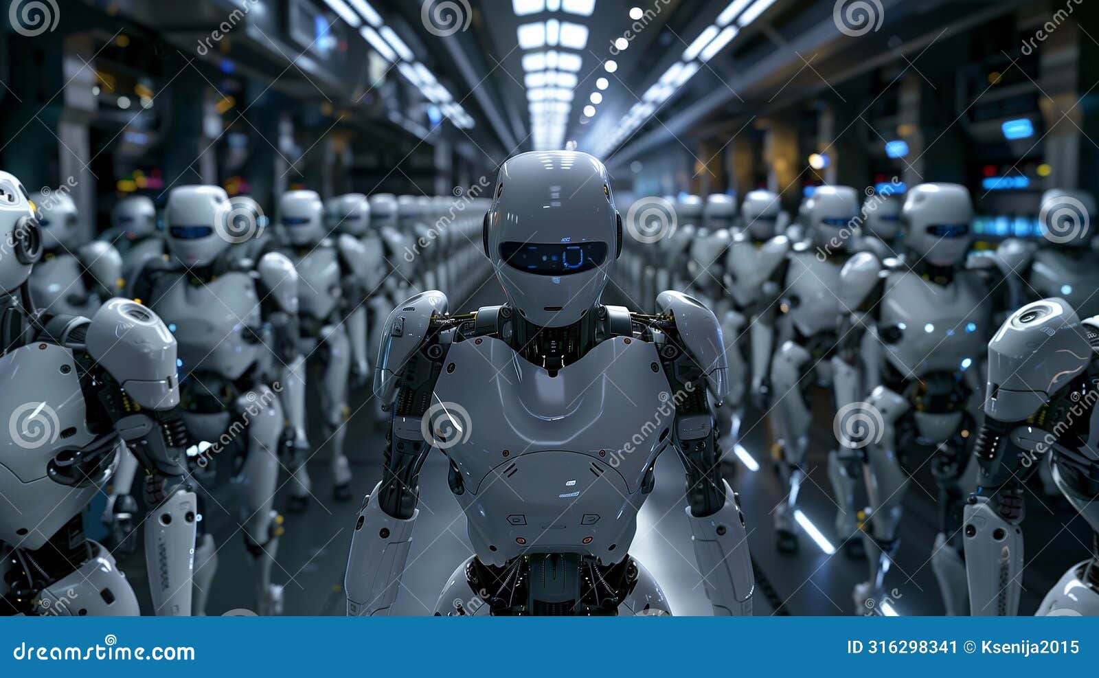 Cyborg Robot, Concept of Artificial Intelligence for Industrial ...