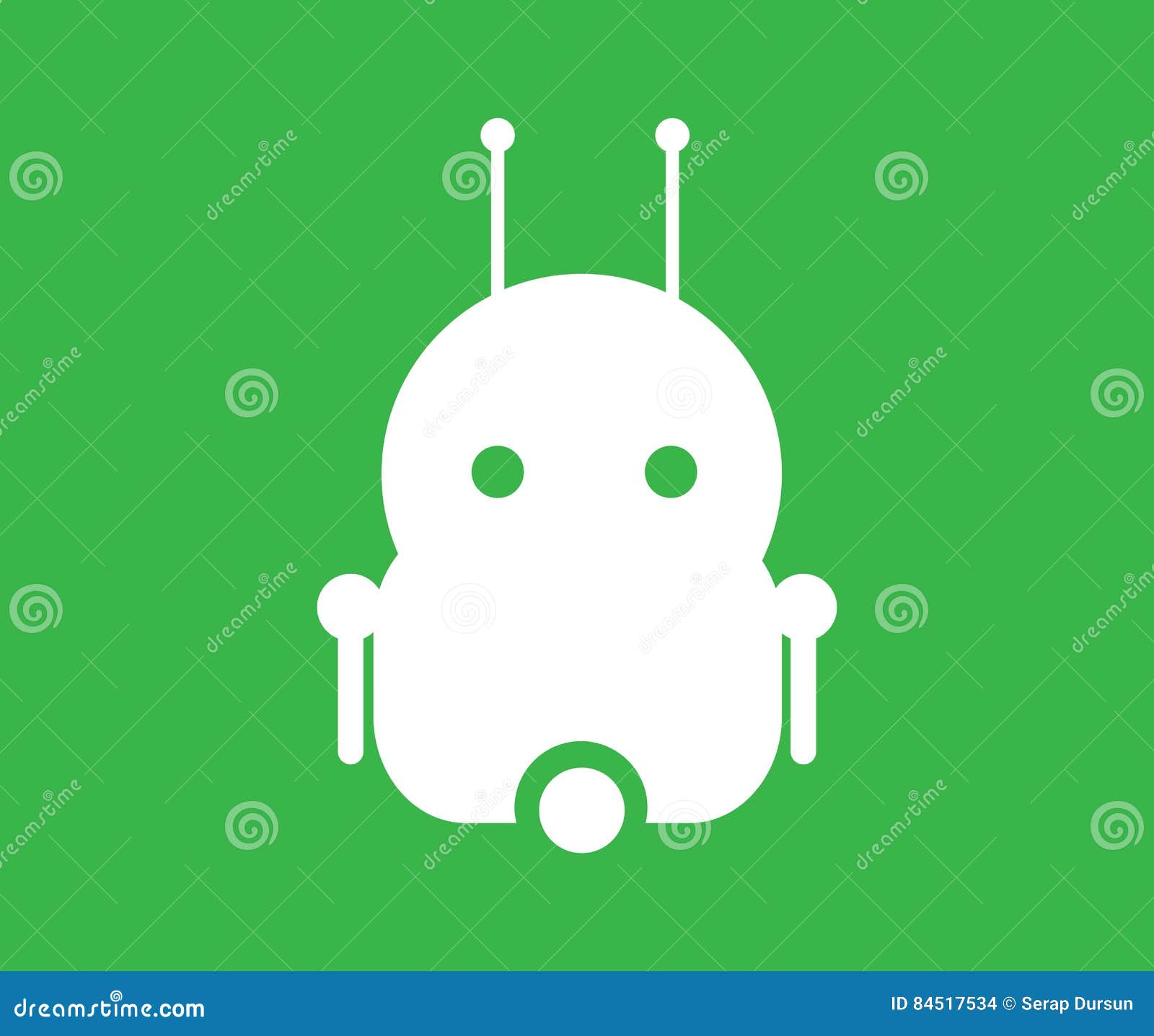 Cyber Robot Mascot Design stock illustration. Illustration of hitech ...
