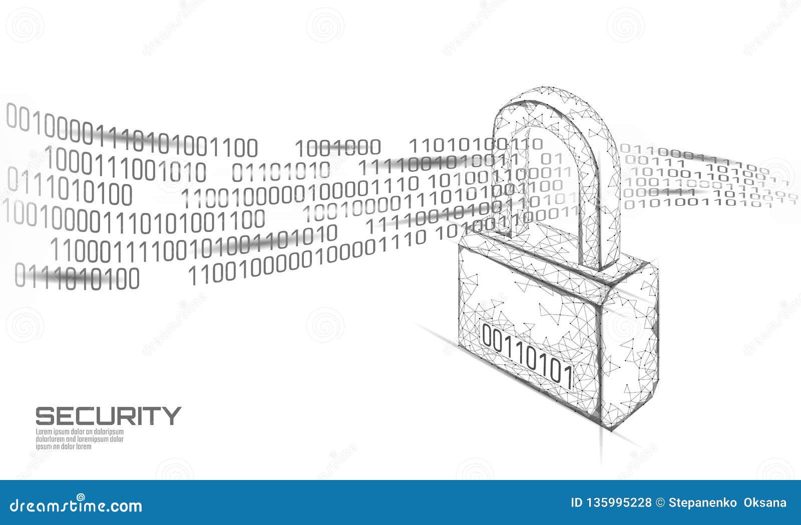 Cyber Safety Padlock on Data Mass. Internet Security Lock Information ...