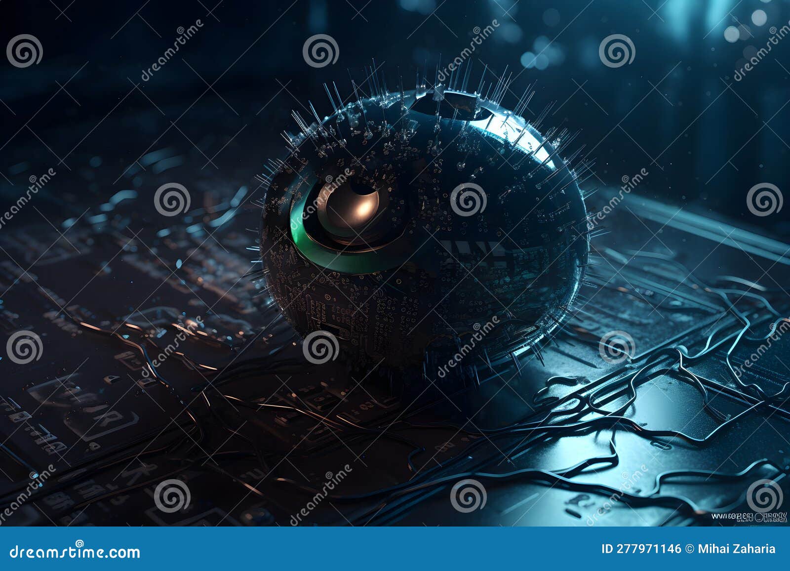 Cyber Scurity - Conceptual Illustration. Generative AI Stock ...