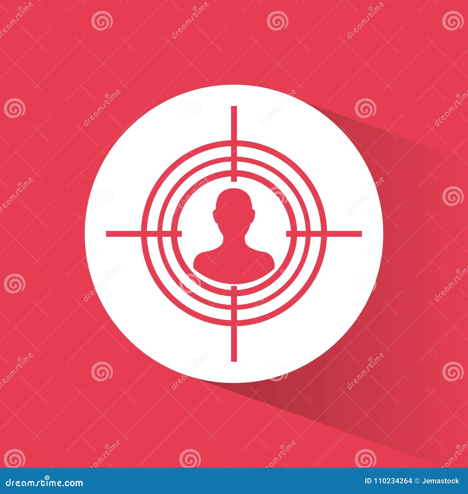 Cyber Secuirty Target Protection System Stock Vector - Illustration of ...