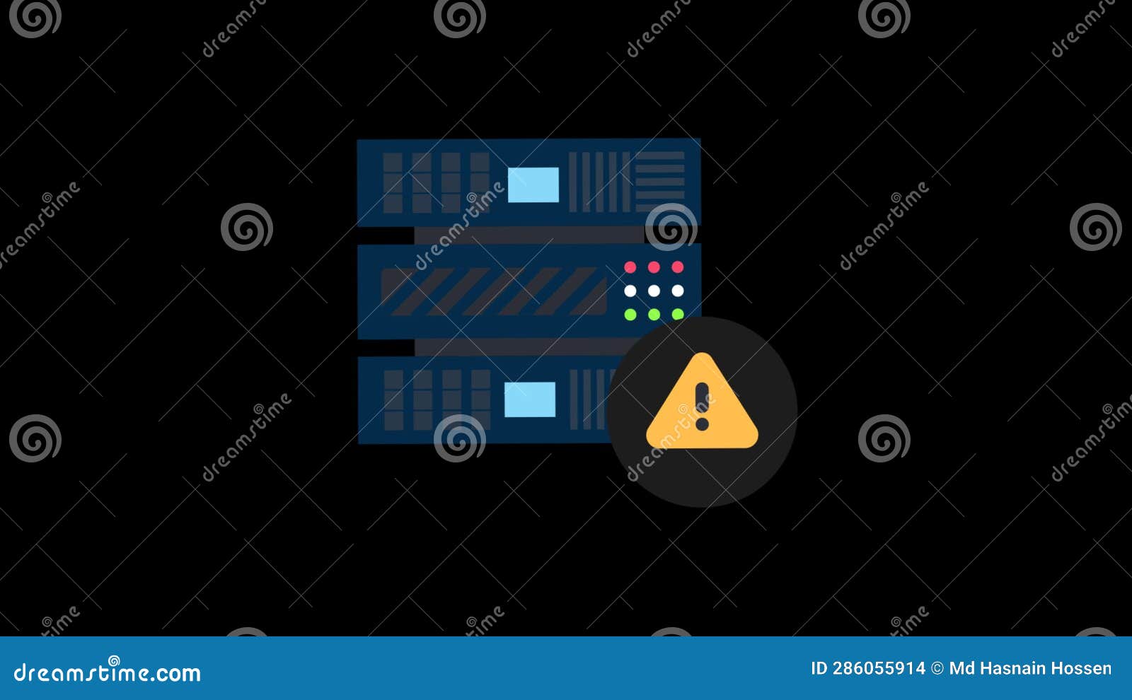 Cyber Security Alert Database Icon Video Stock Footage - Video of ...