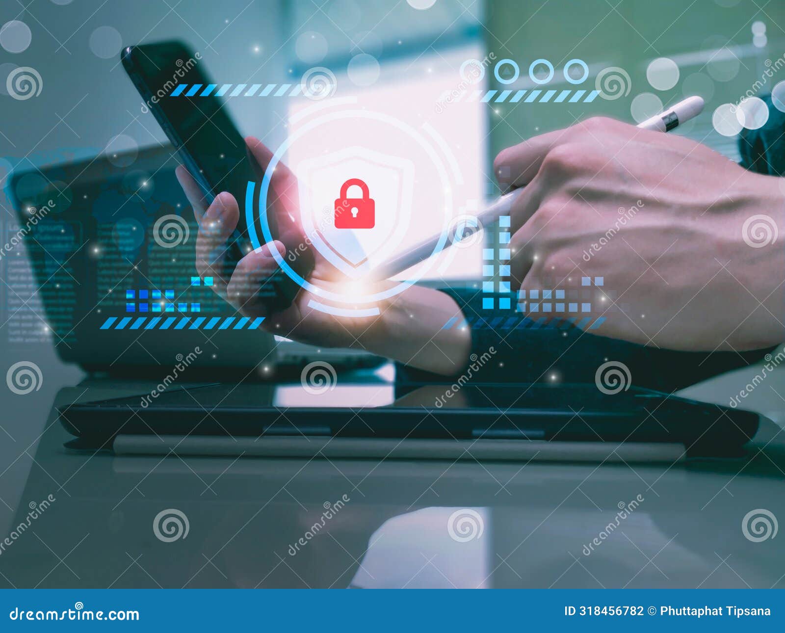 Cyber Security Alert and Digital Futuristic Technology Concept, User ... Cyber Security Alert and Digital Futuristic Technology Concept, User ...