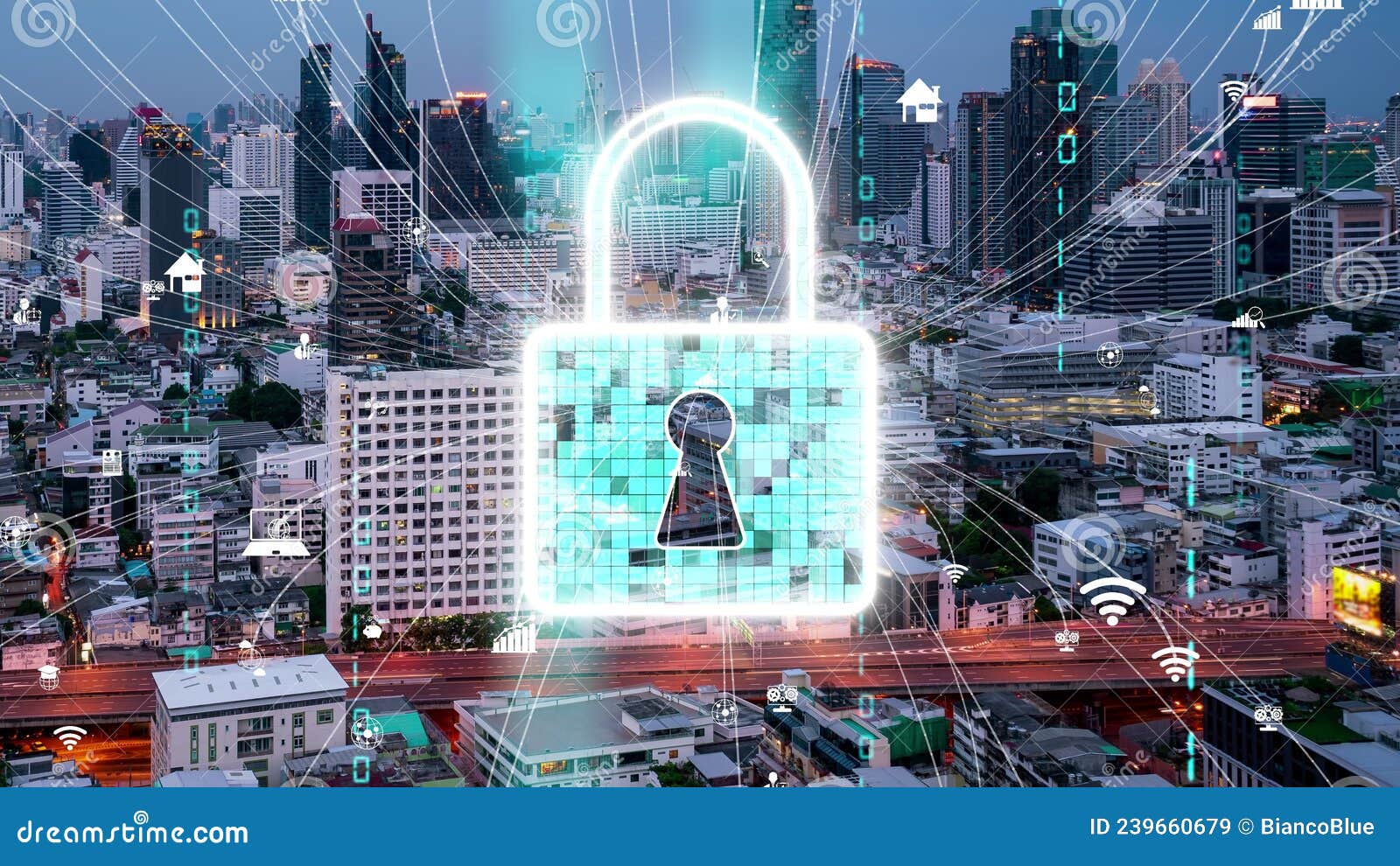 Cyber Security and Alteration Data Protection on Digital Platform Stock ...