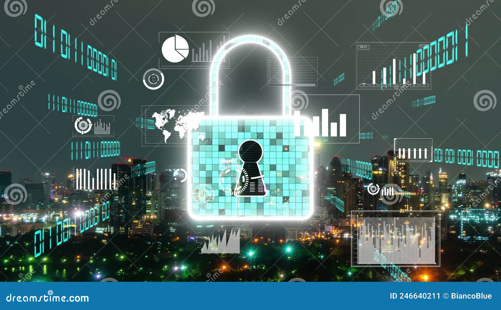 Cyber Security and Alteration Data Protection on Digital Platform Stock ...