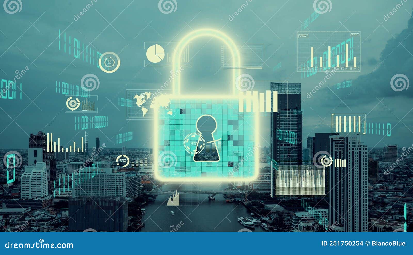 Cyber Security and Alteration Data Protection on Digital Platform Stock ...