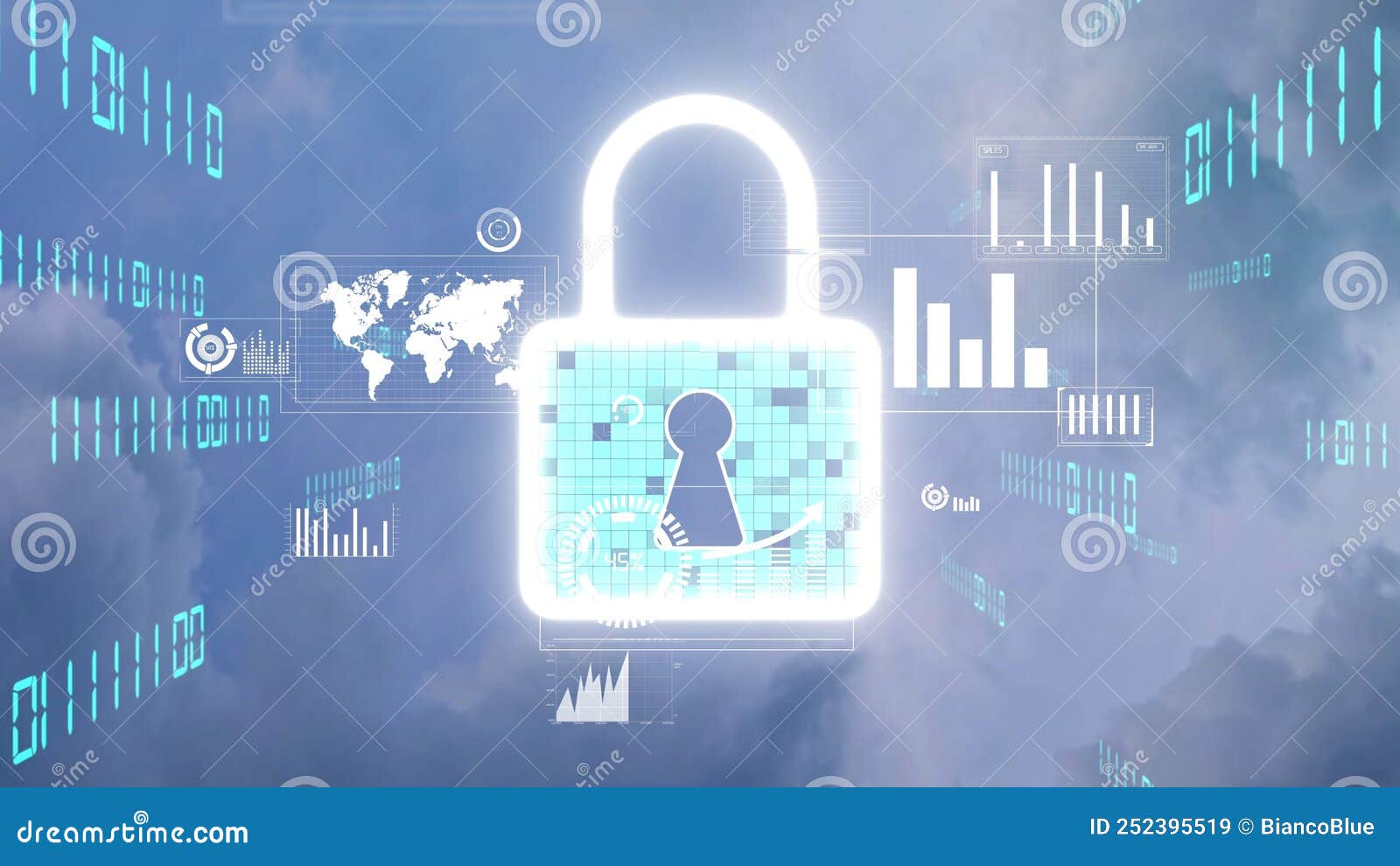 Cyber Security and Alteration Data Protection on Digital Platform Stock ...