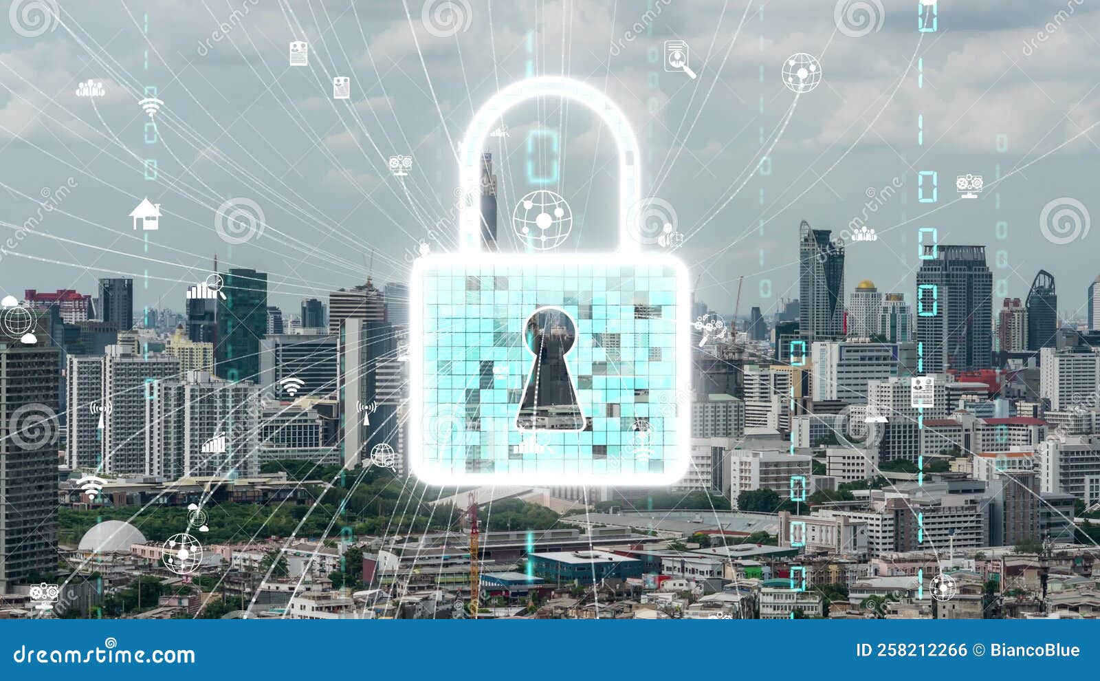 Cyber Security and Alteration Data Protection on Digital Platform Stock ...