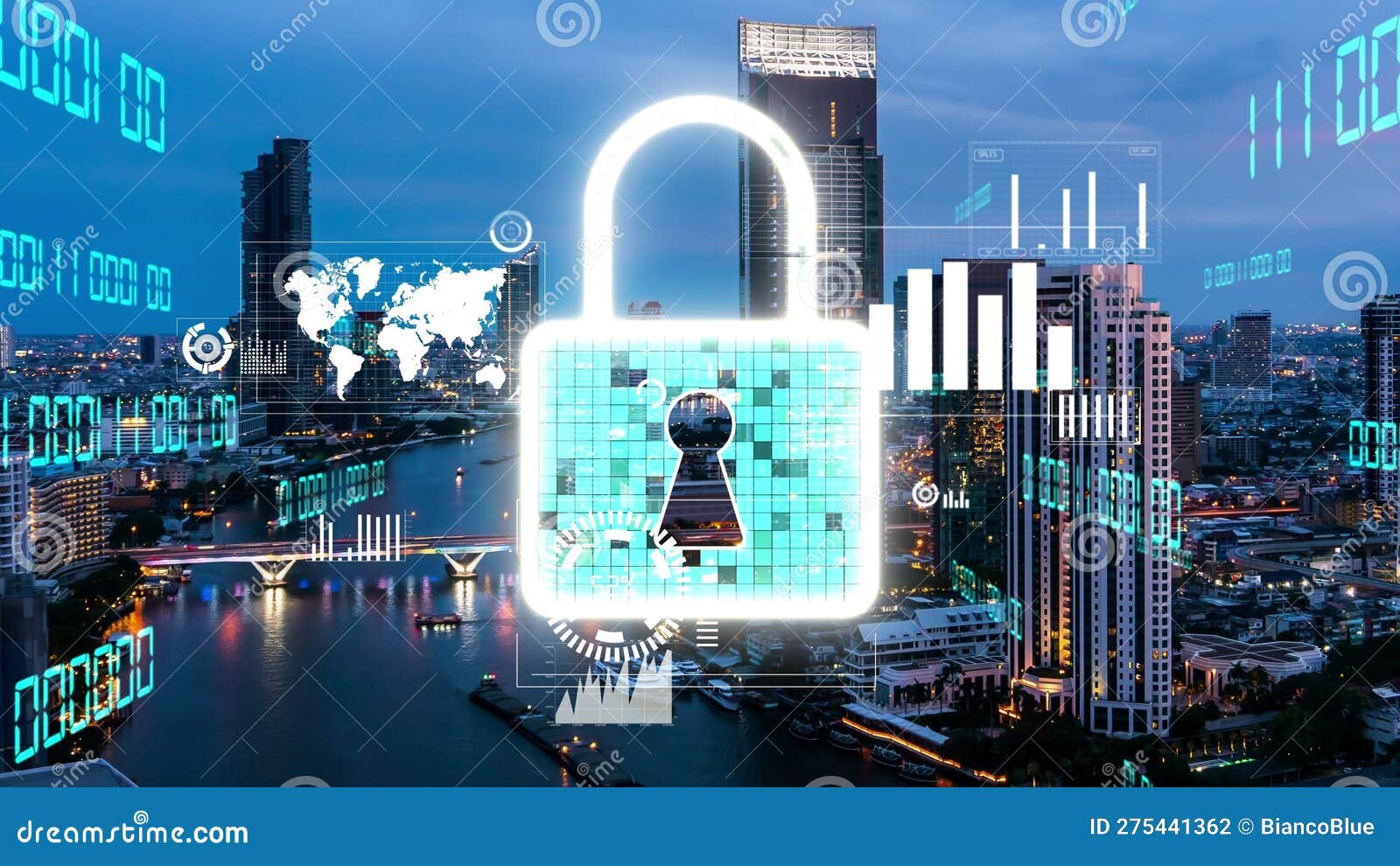 Cyber Security and Alteration Data Protection on Digital Platform Stock ...