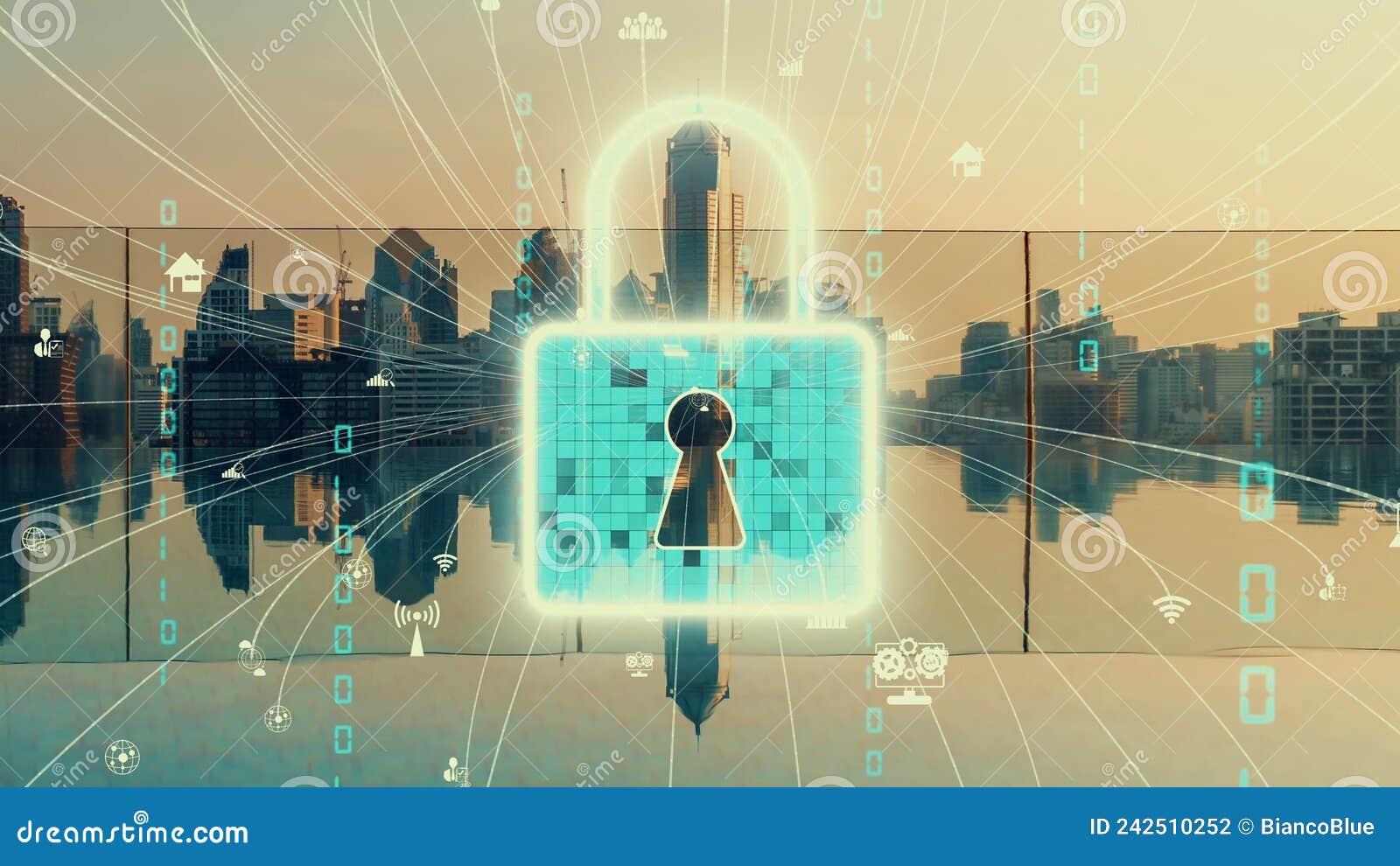 Cyber Security and Alteration Data Protection on Digital Platform Stock ...