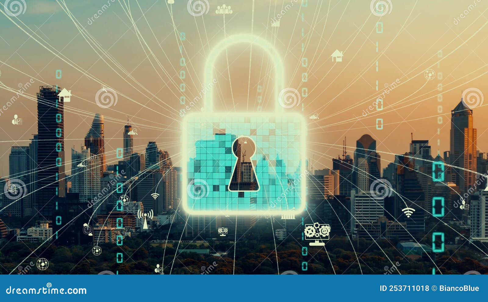 Cyber Security and Alteration Data Protection on Digital Platform Stock ...