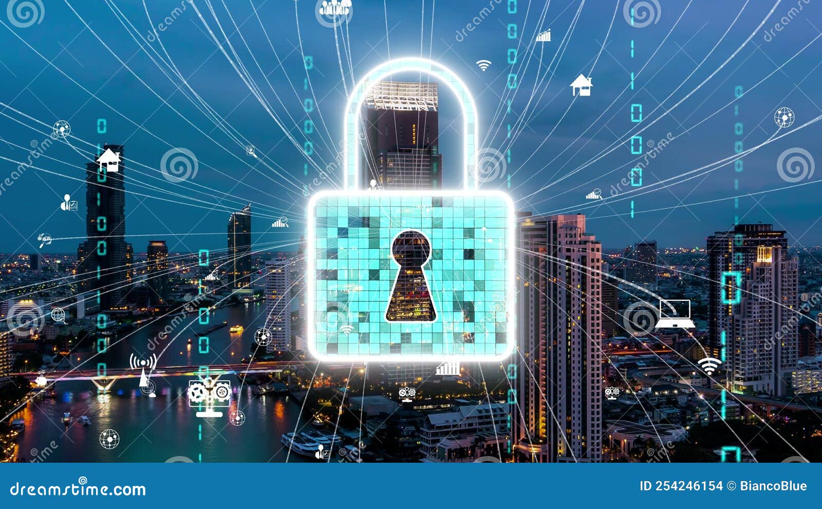 Cyber Security and Alteration Data Protection on Digital Platform Stock ...