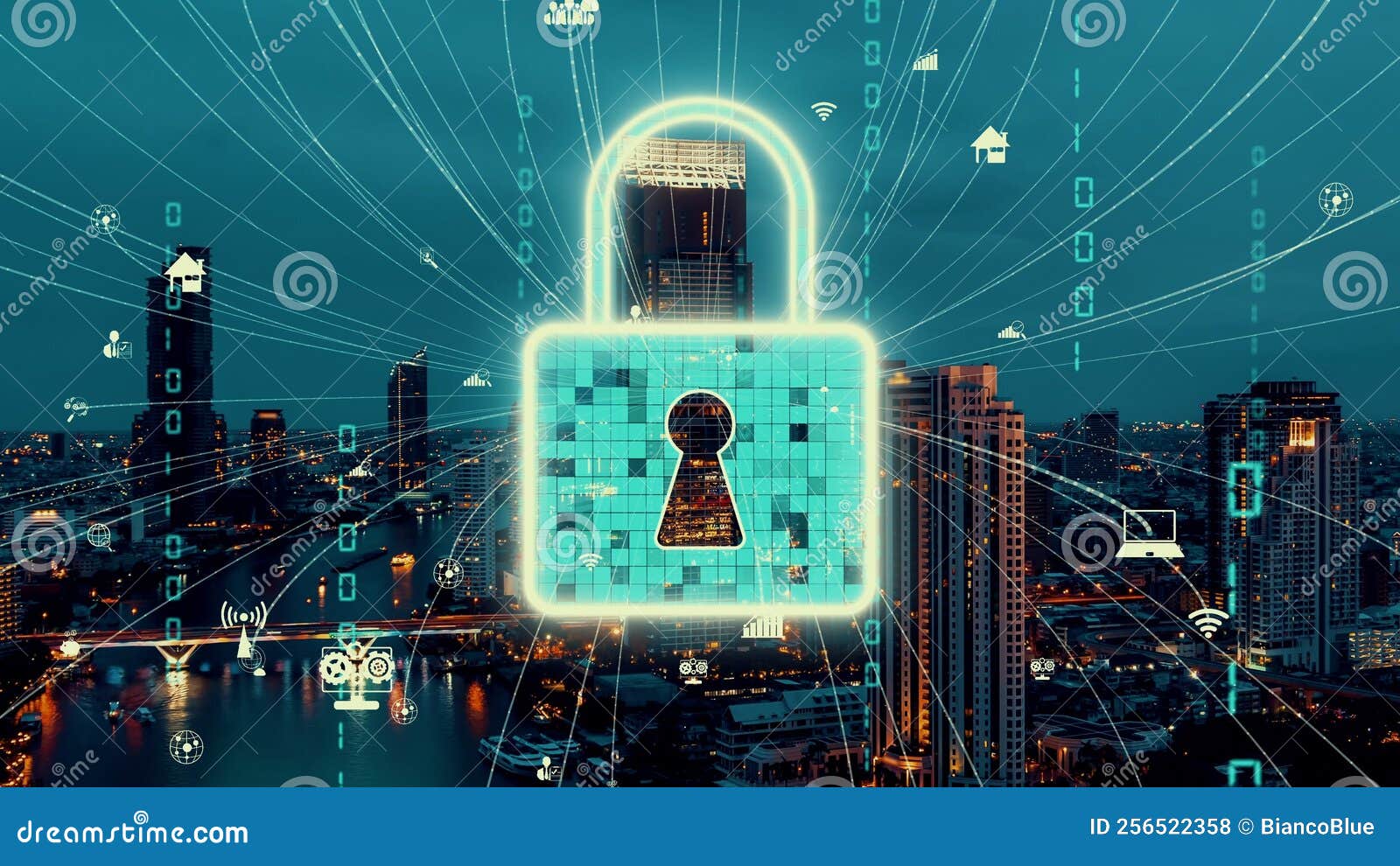 Cyber Security and Alteration Data Protection on Digital Platform Stock ...