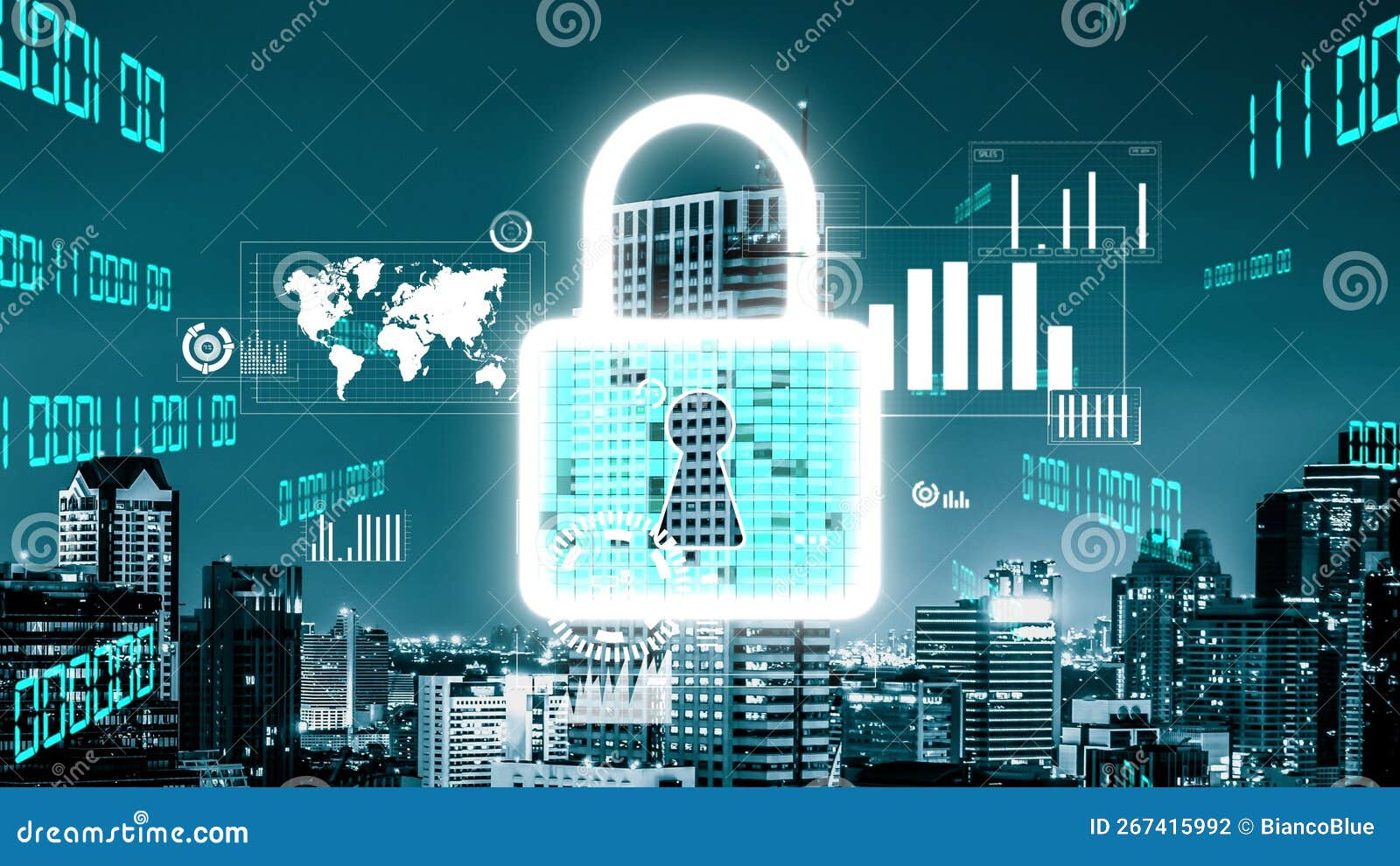 Cyber Security and Alteration Data Protection on Digital Platform Stock ...