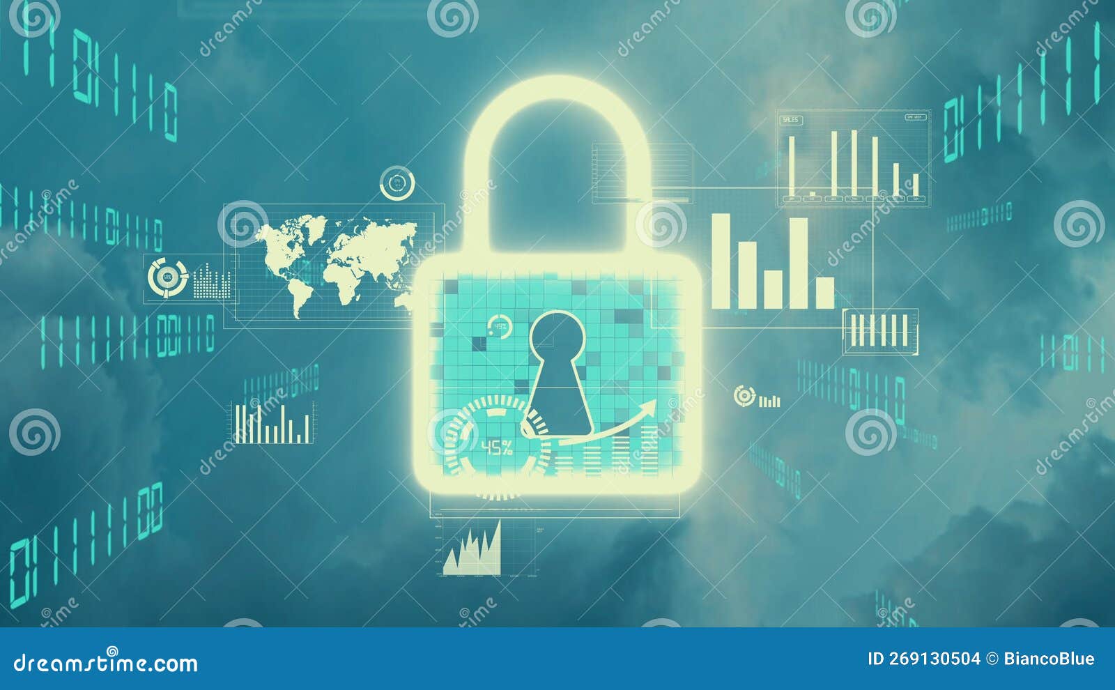 Cyber Security and Alteration Data Protection on Digital Platform Stock ...