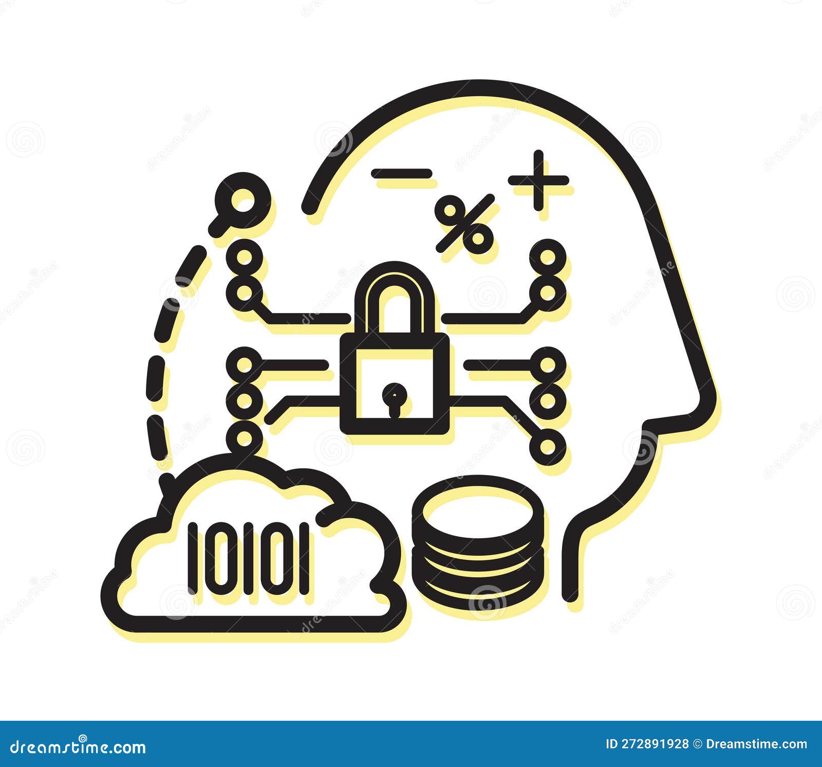Cyber Security Analyst - Icon Stock Illustration - Illustration of ...
