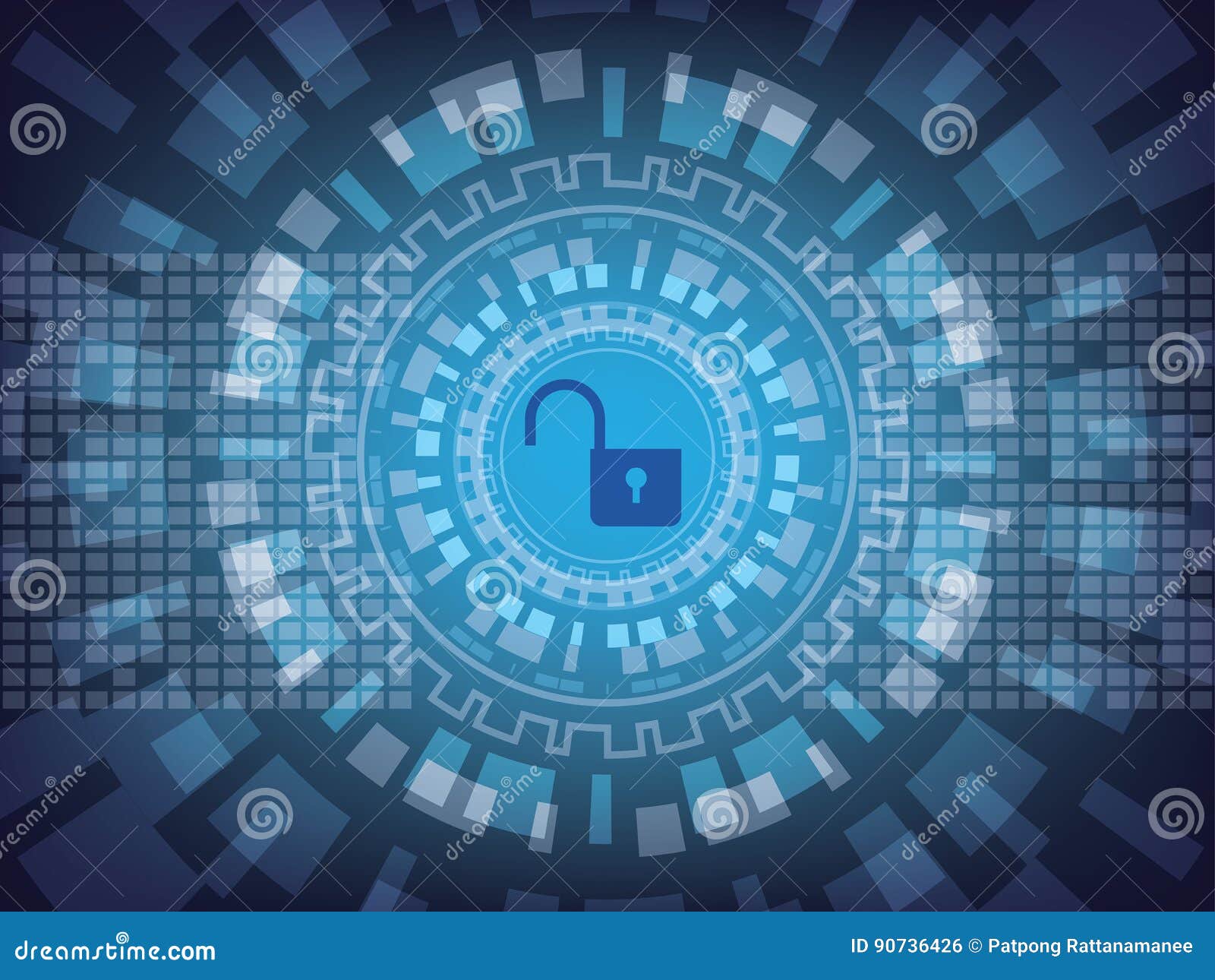 Cyber security background stock illustration. Illustration of safety ...