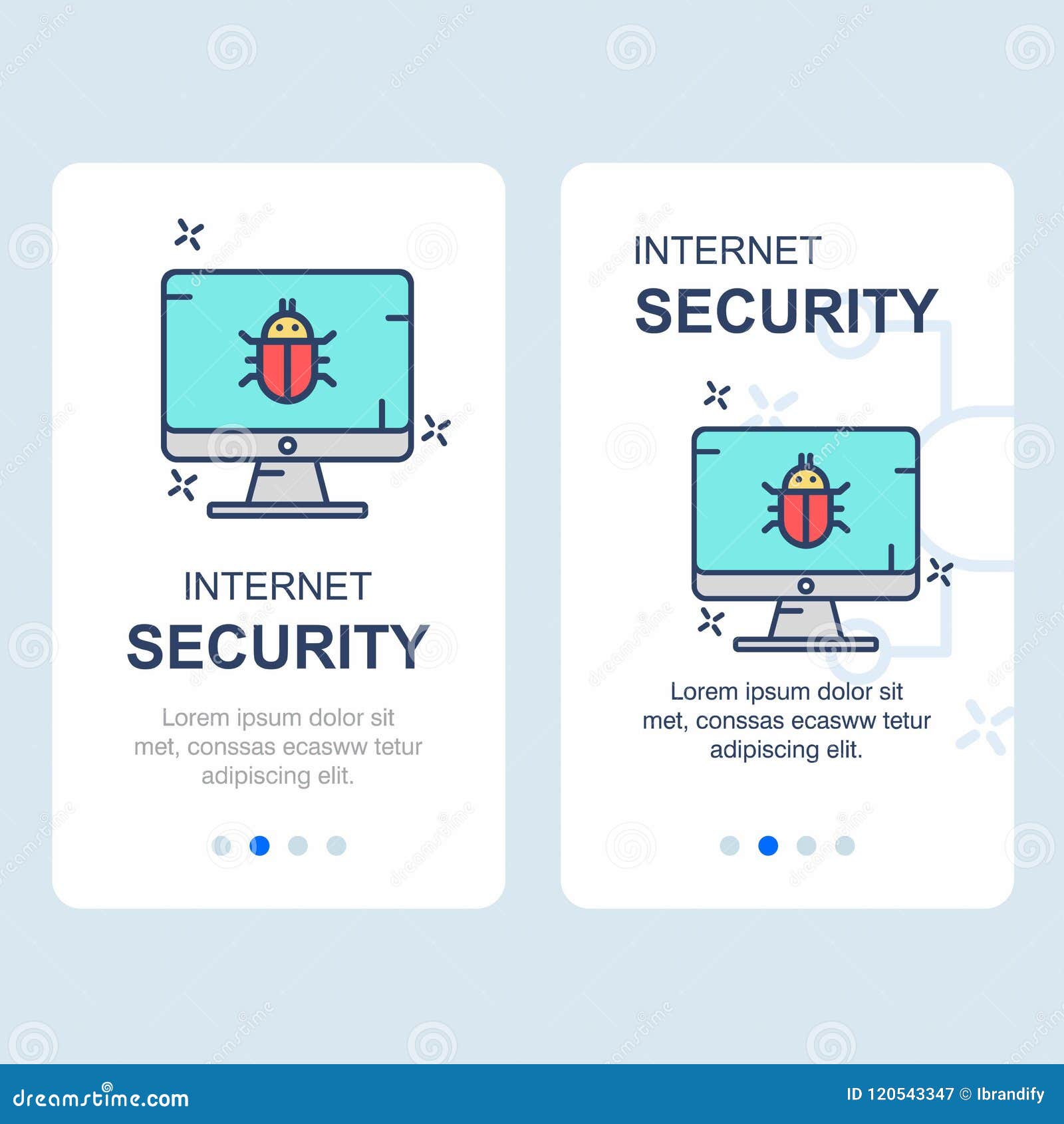 Cyber Security Banner Design Vector Stock Vector - Illustration of ...