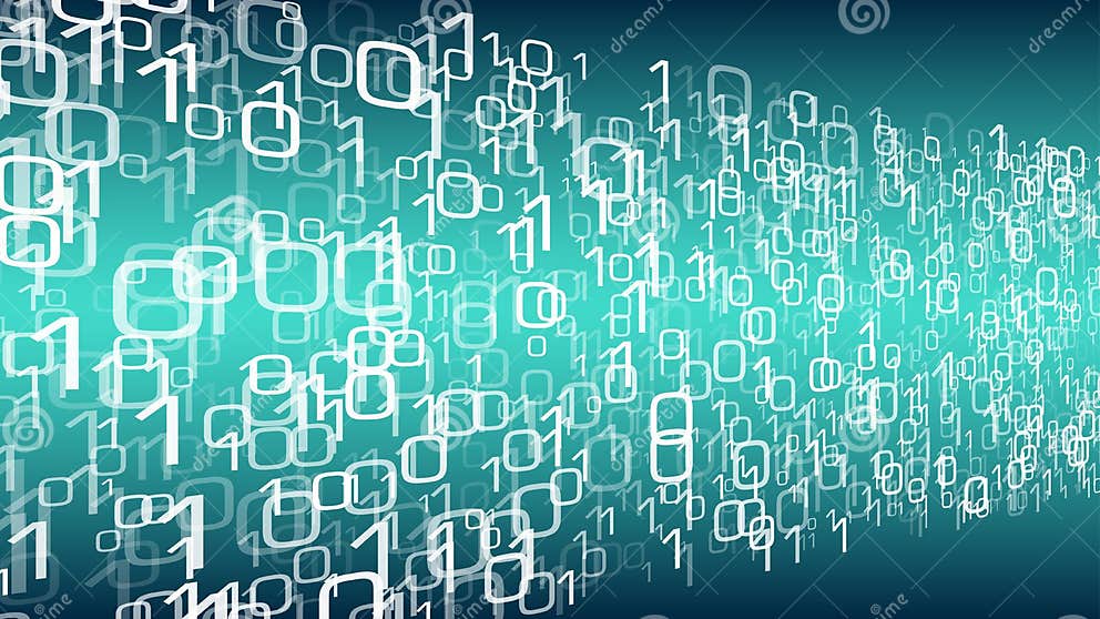 Cyber Security of Big Data, Binary Code Algorithm Vector Conception Stock Vector - Illustration ...