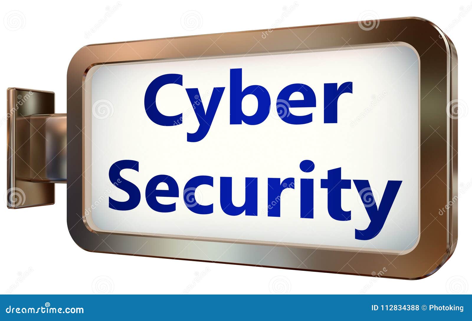 Cyber Security on Billboard Background Stock Illustration ...