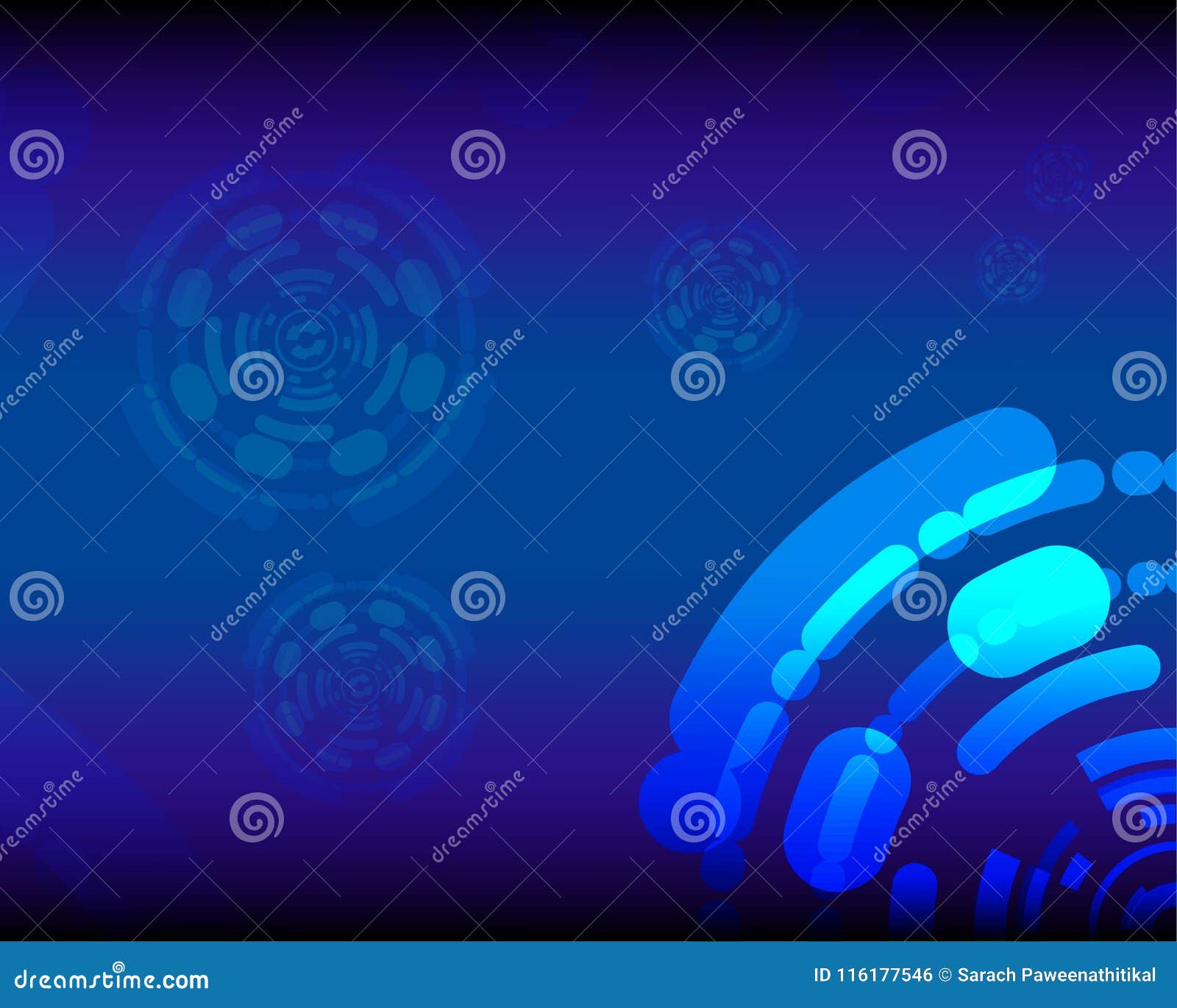 Cyber Security Blue Background for Presentation Stock Illustration ...