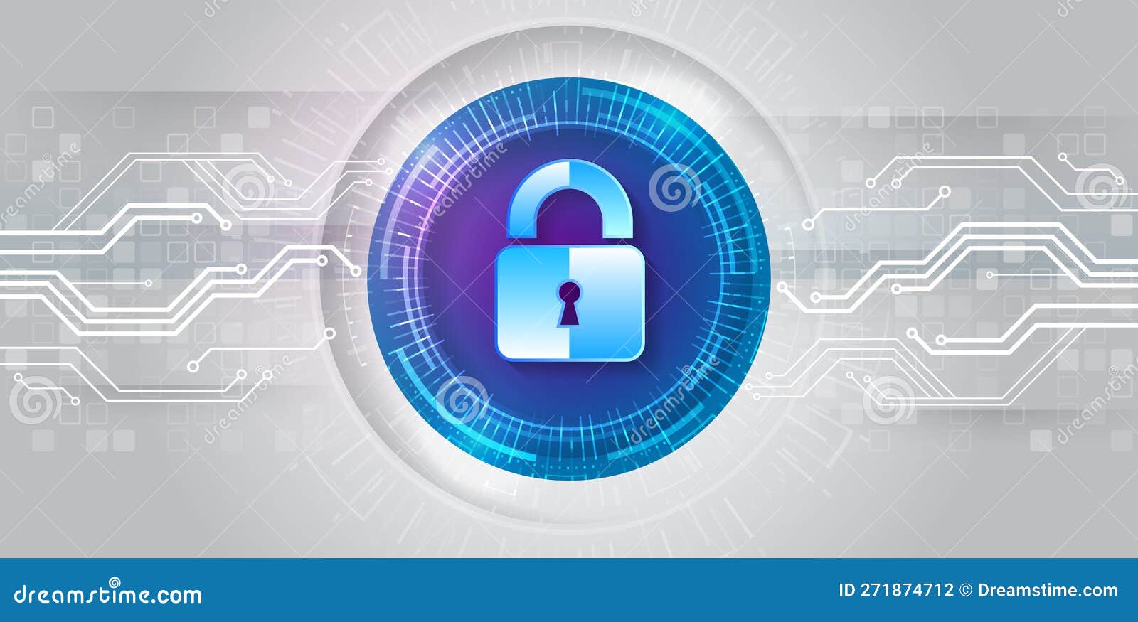Cyber Security for Business and Internet Projects. Vector Illustration ...