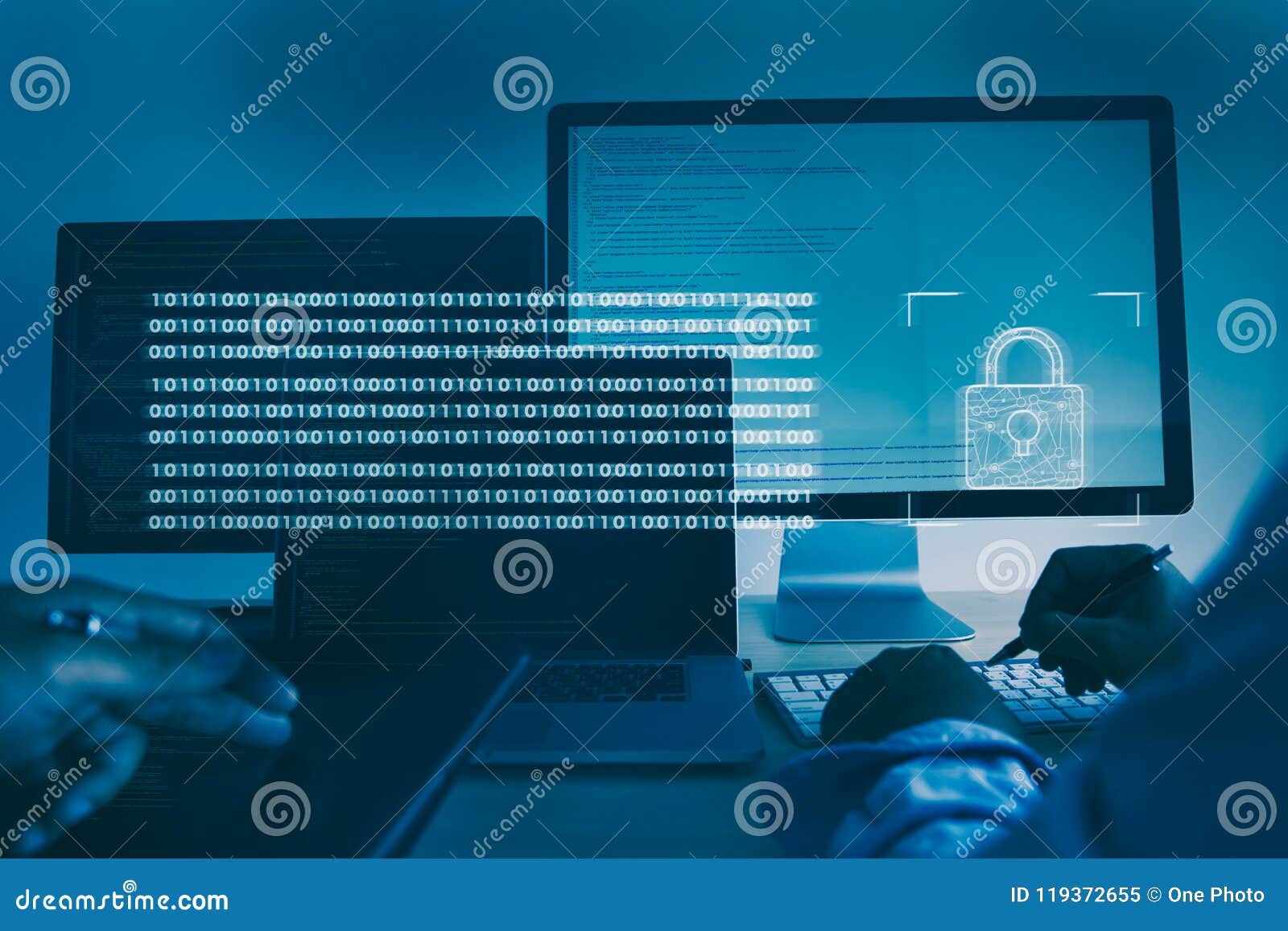 CYBER SECURITY Business Technology Secure Firewall Antivirus Ale Stock ...