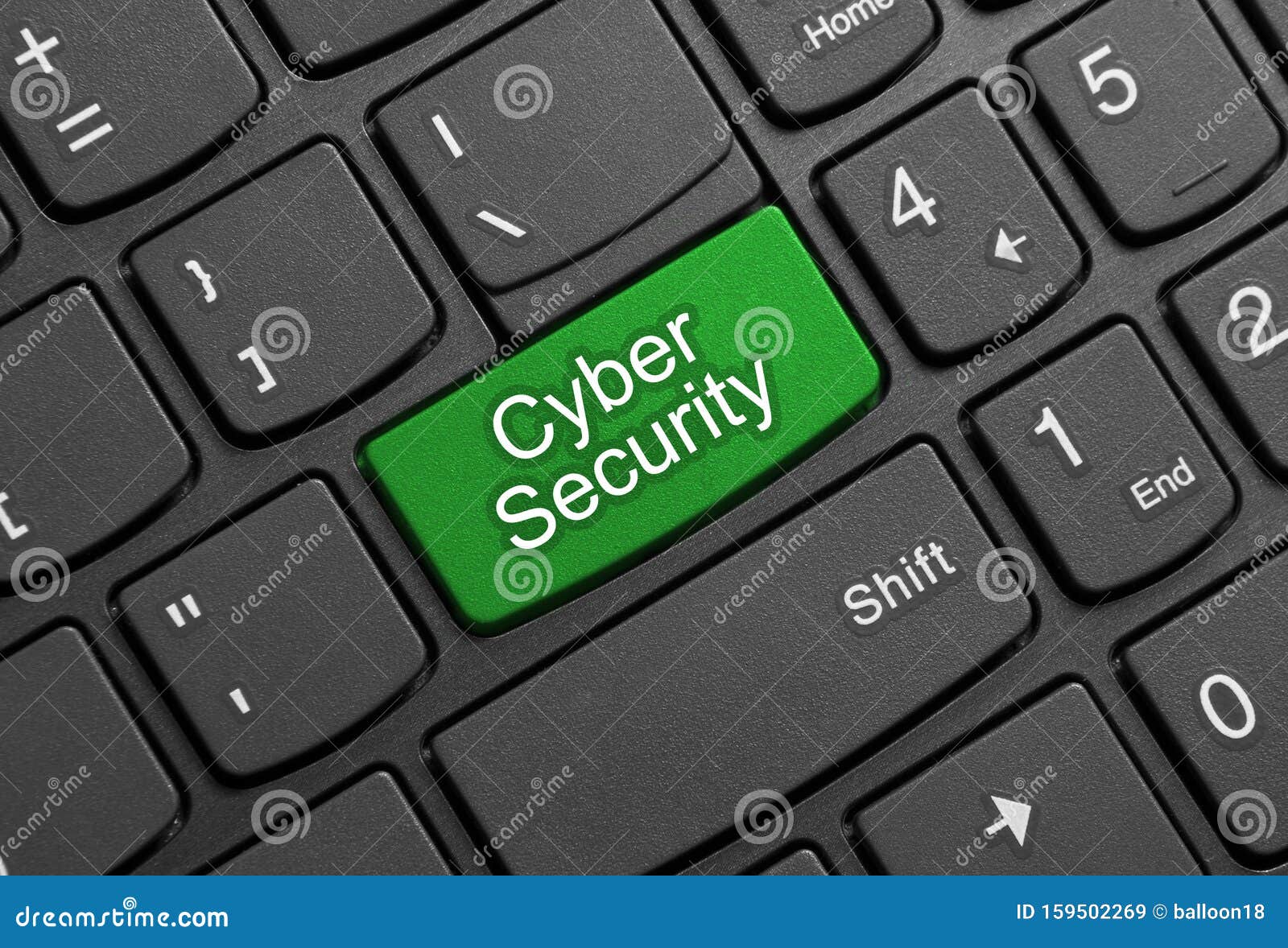 Cyber Security Button on Keyboard Stock Image - Image of information ...
