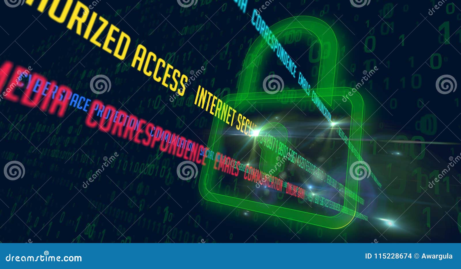 Cyber security buzzwords stock illustration. Illustration of cyber ...