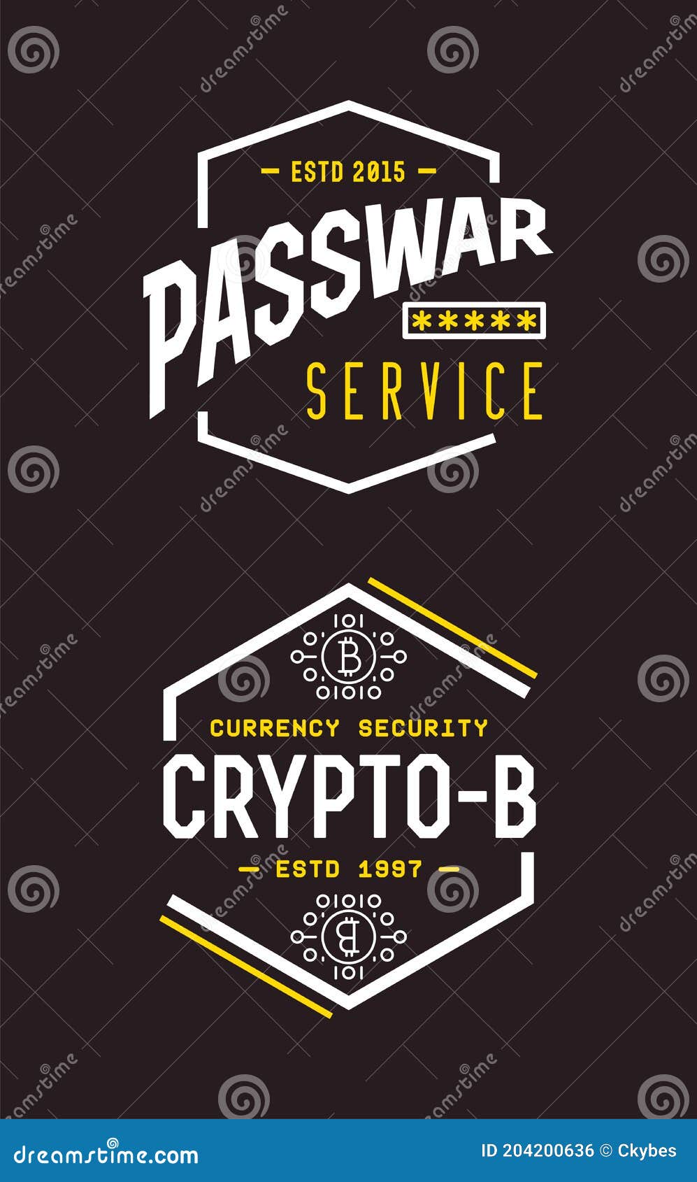 Cyber Security Colorful Sign or Banner with Icon Flat Design ...