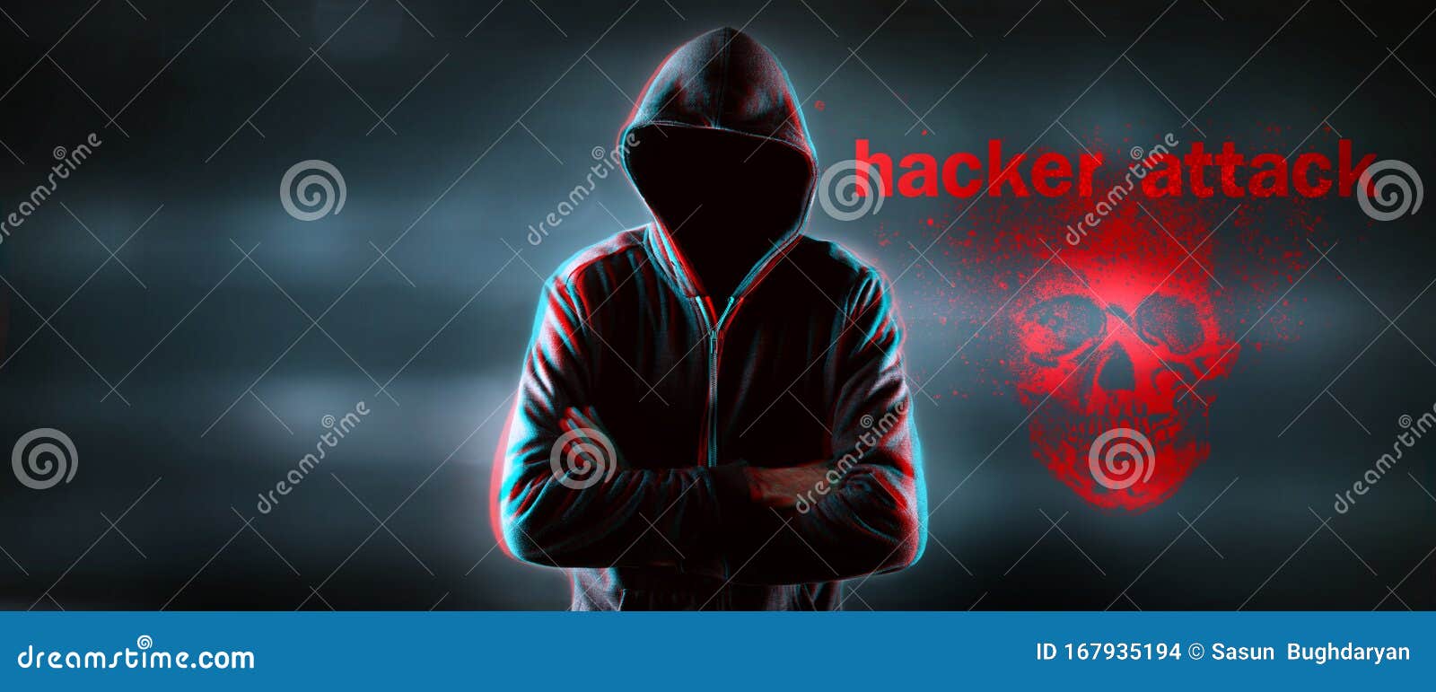Cyber Security, Computer Hacker with Hoodie Stock Photo - Image of ...