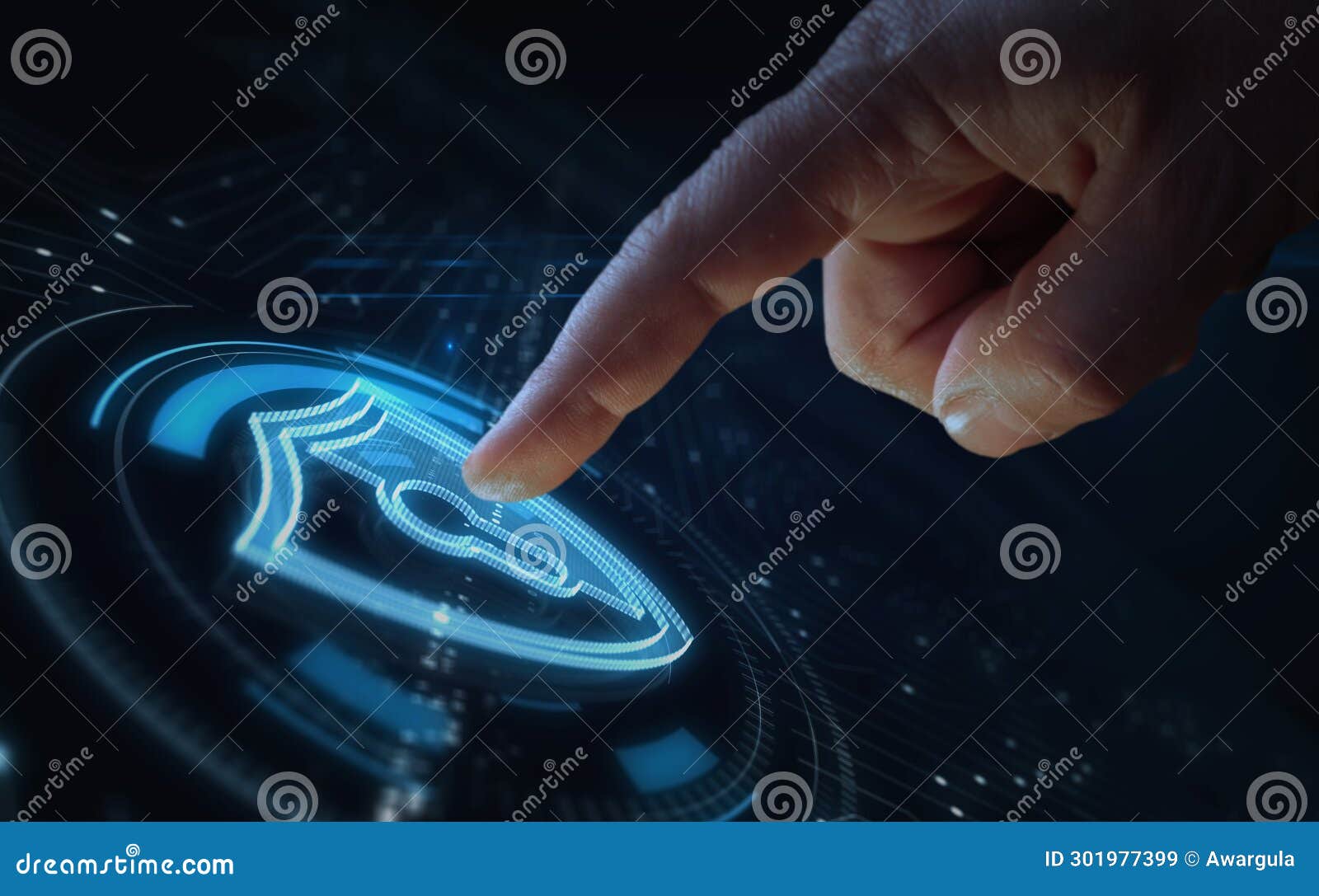 Cyber Security with Shield Symbol Digital Concept 3d Illustration Stock ...