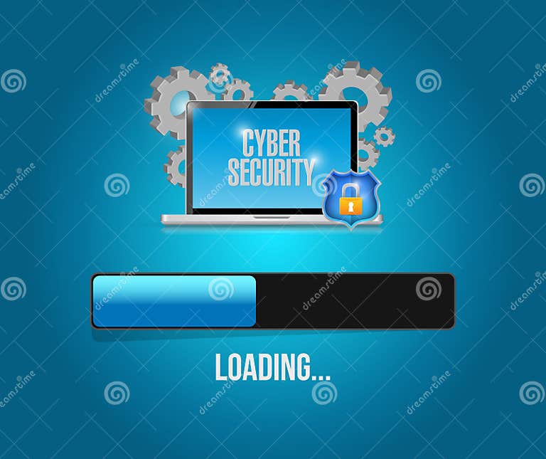 Cyber Security Computer Technology Update. Stock Image - Image of ...