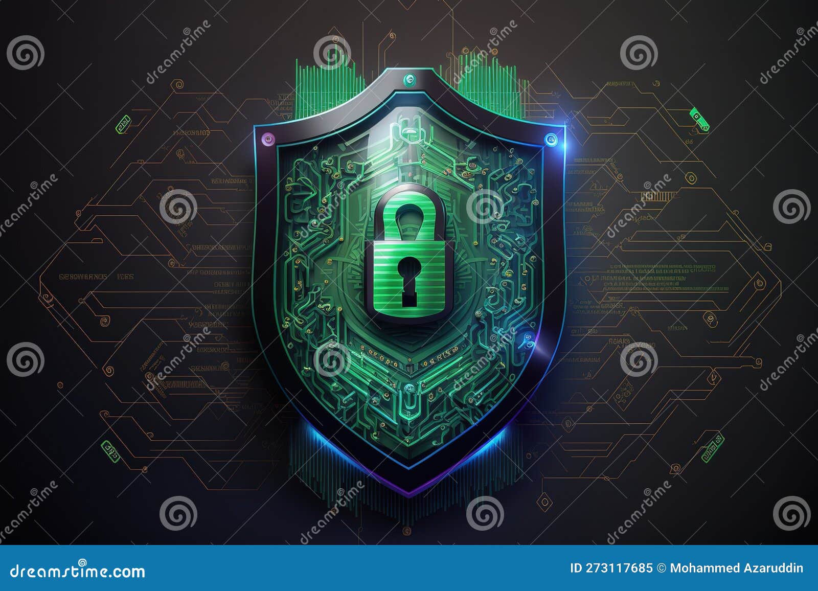 Cyber security concept stock illustration. Illustration of bullet ...