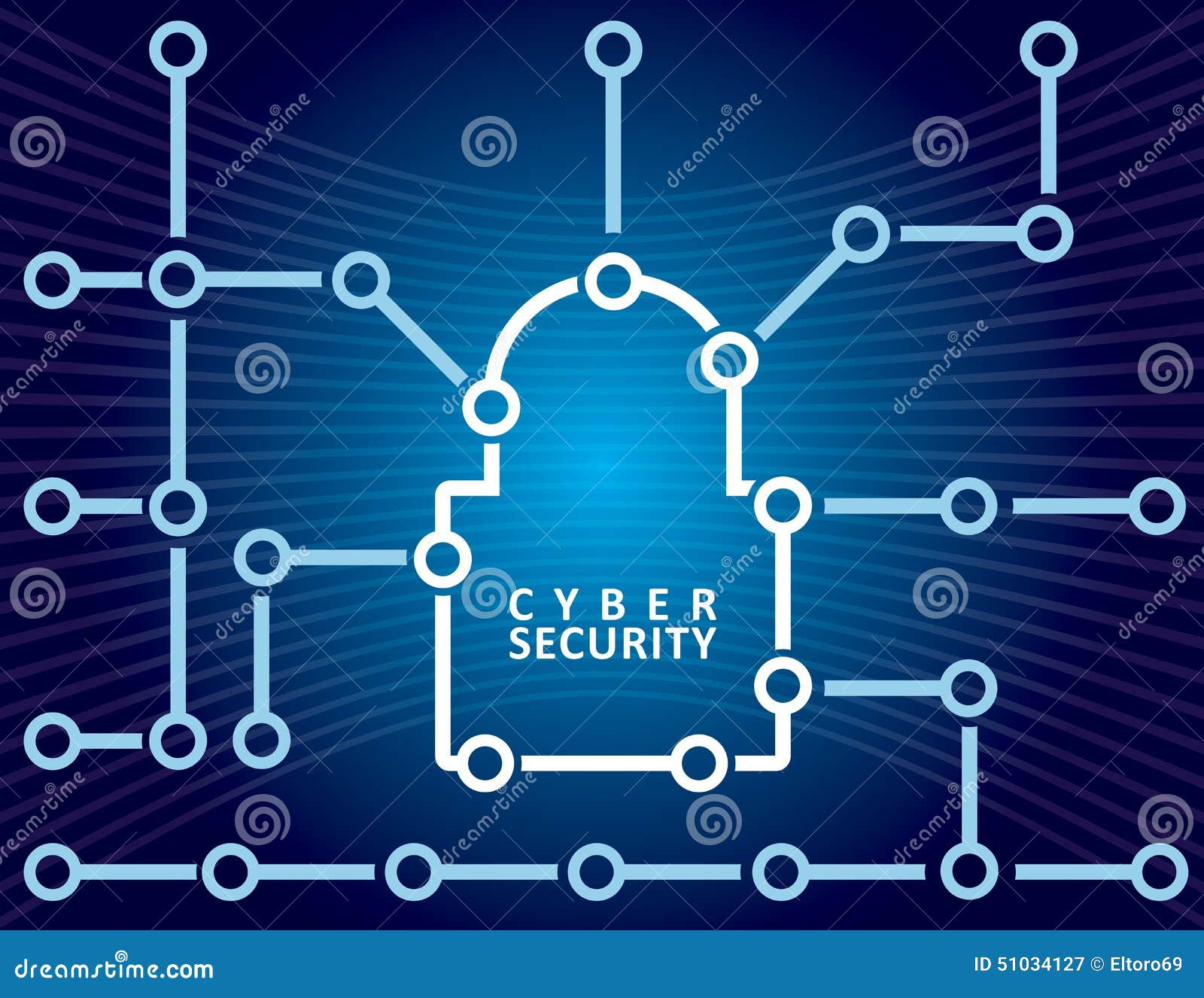 Cyber security concept stock vector. Illustration of concept - 51034127