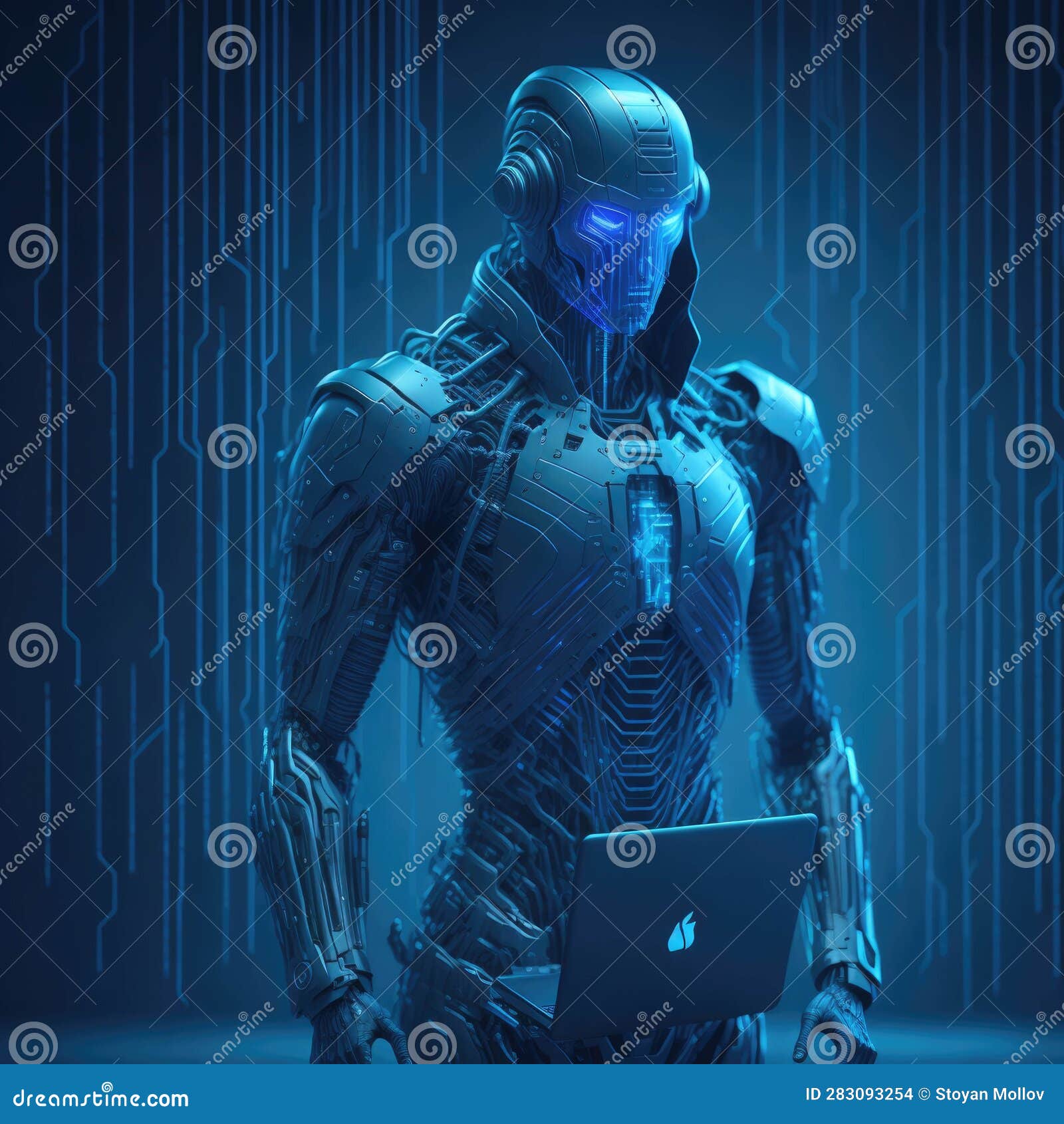 Cyber Security Concept, Artifficial Intelligence Protect or Harm ...