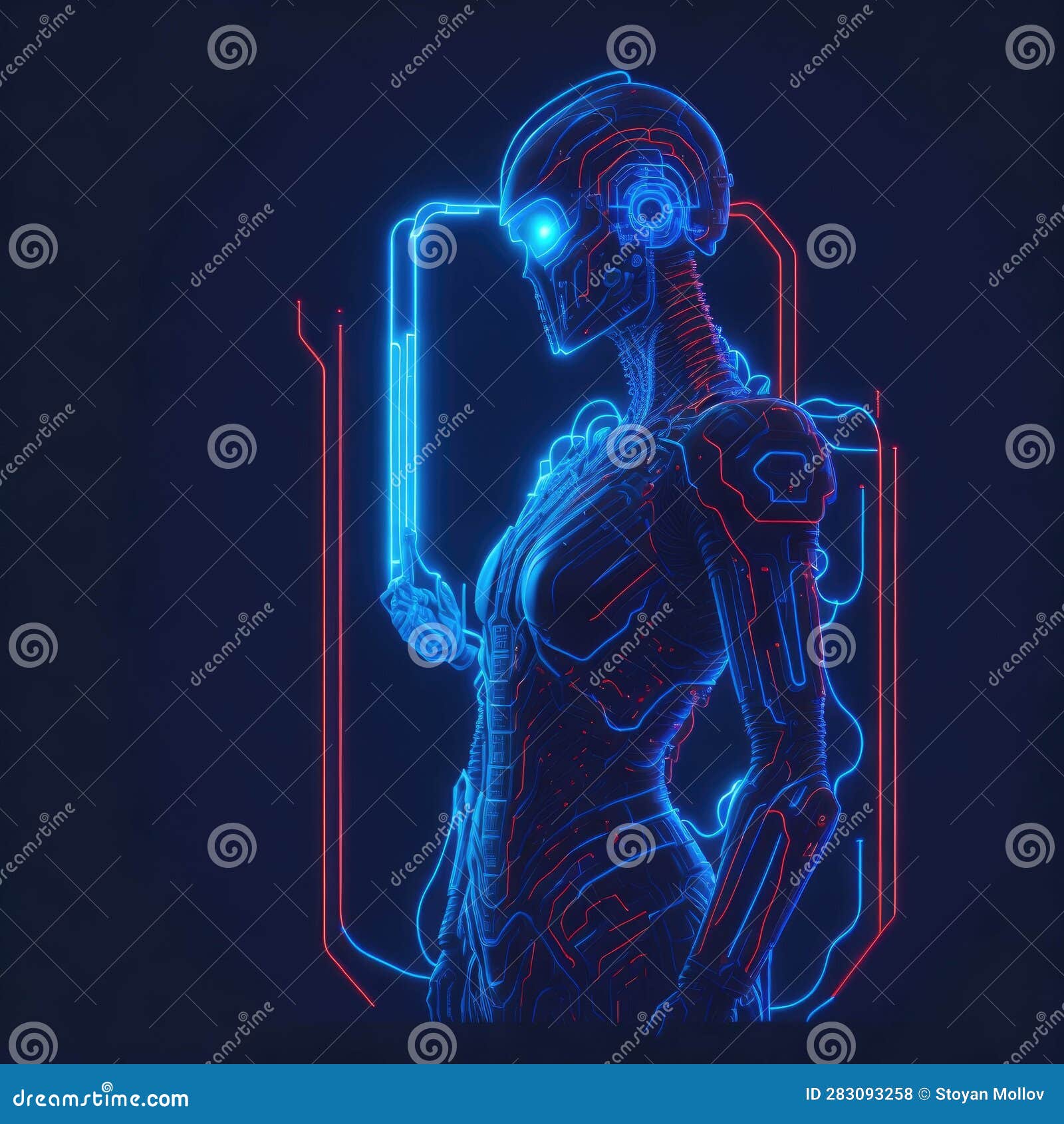 Cyber Security Concept, Artifficial Intelligence Protect or Harm ...