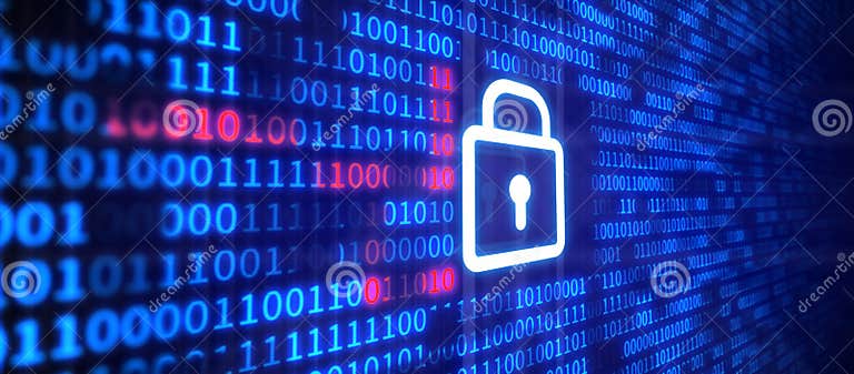 Cyber Security Concept Binary Code Internet Secure Stock Image Image Of Coded Background