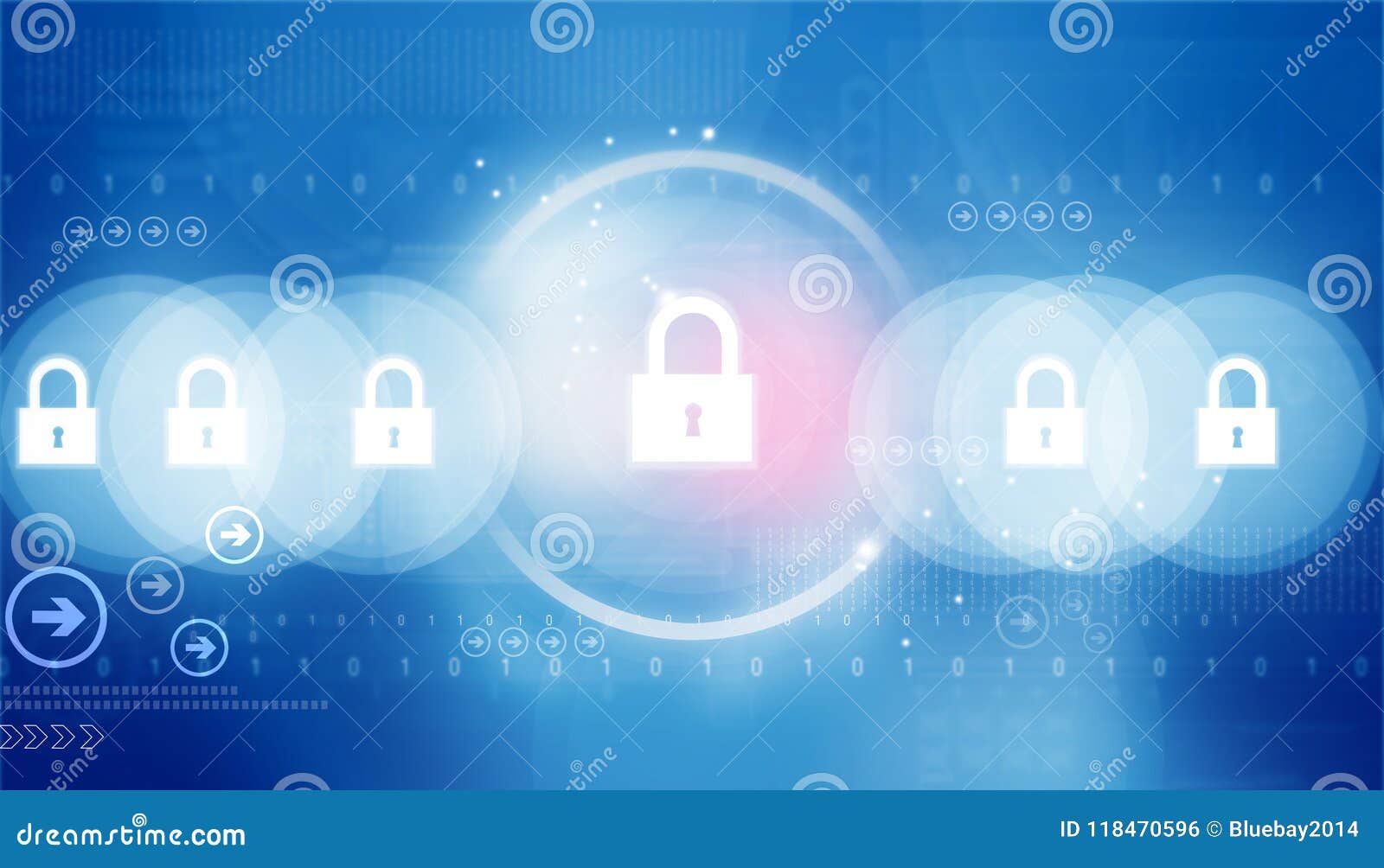 Cyber security concept stock illustration. Illustration of concept ...