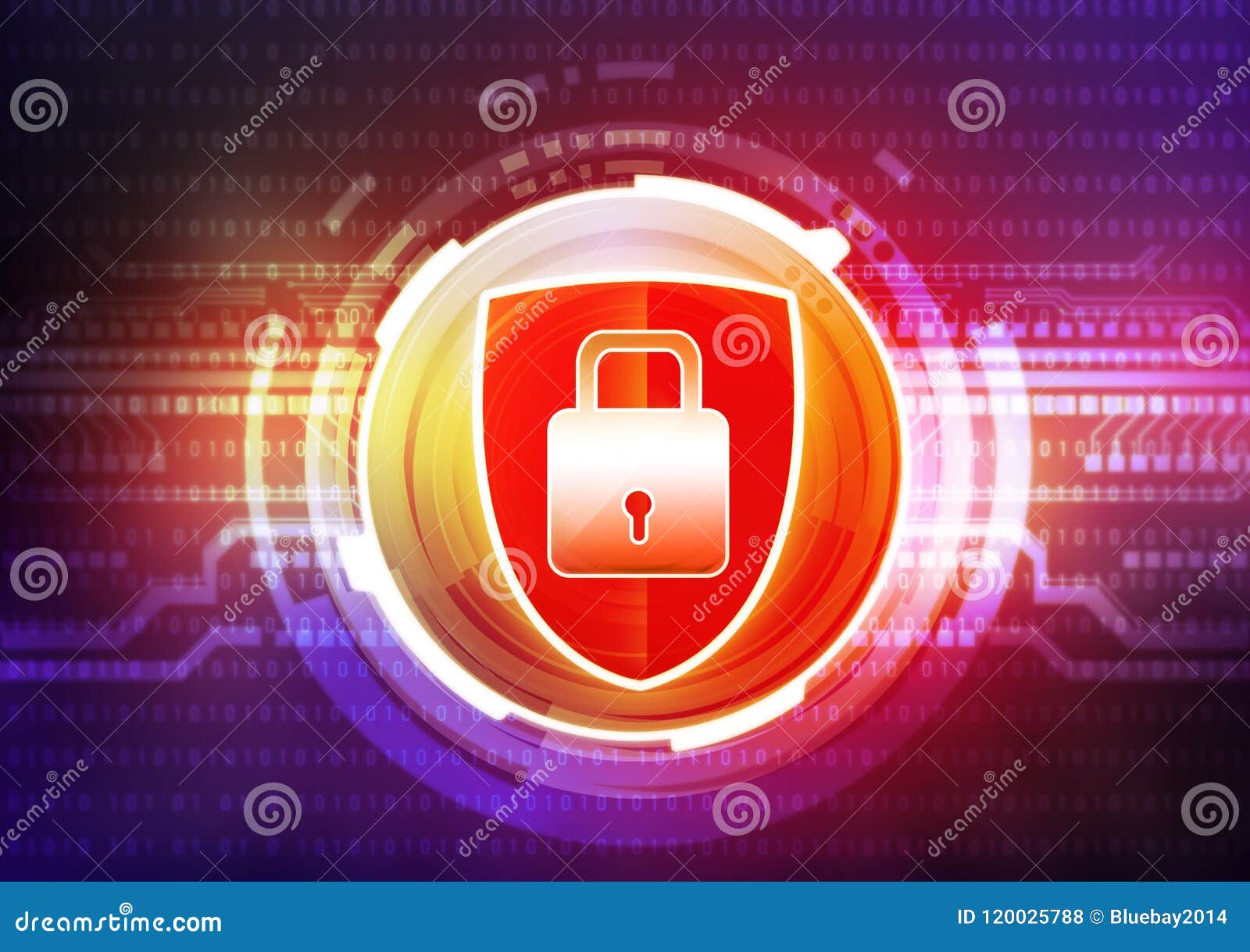 Cyber Security Information Protection Technology Background Concept ...
