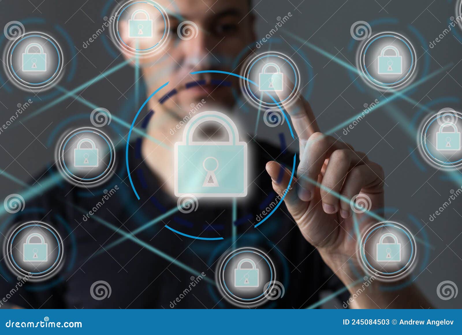 Cyber Security Concept. Encryption. Data Protection. Anti Virus ...