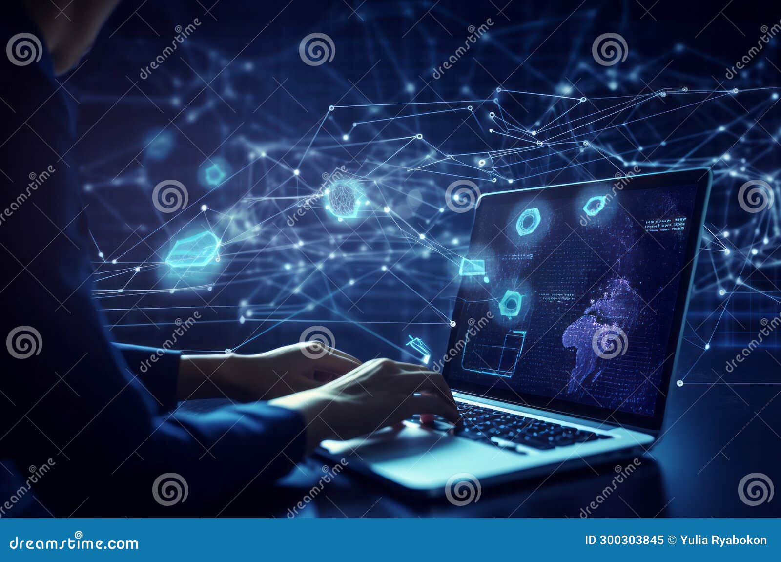 Cyber Security Concept. Generate Ai Stock Image - Image of passphrase ...