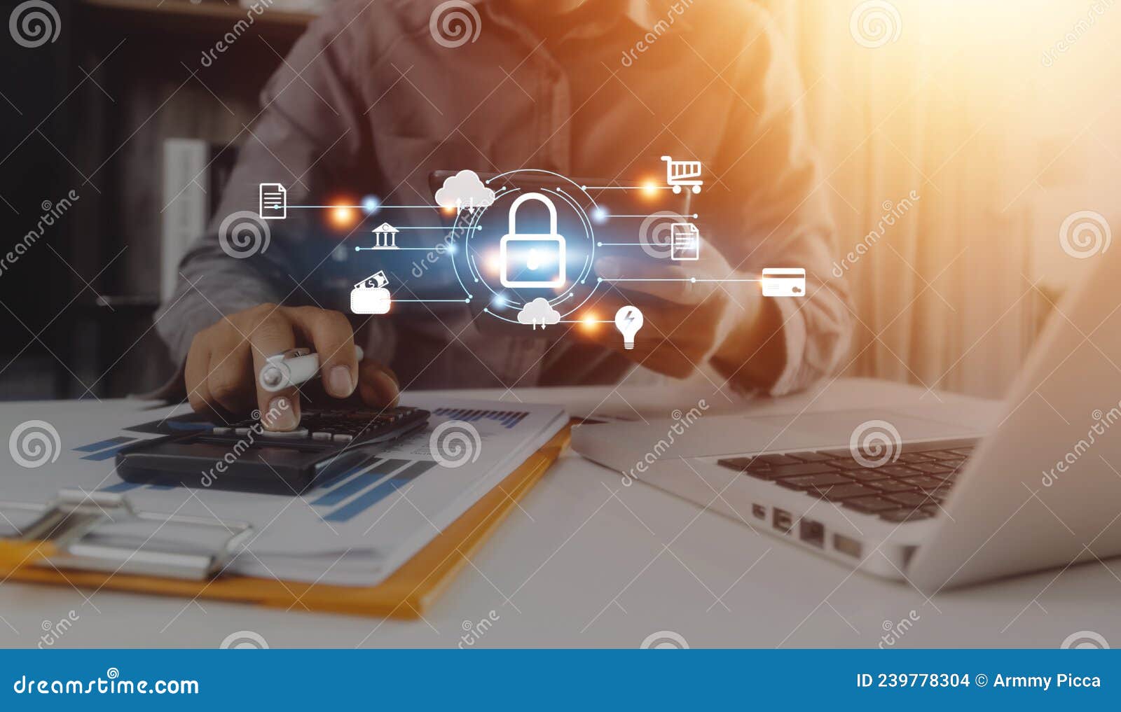 Cyber Security Concept, Login, User, Identification Information ...