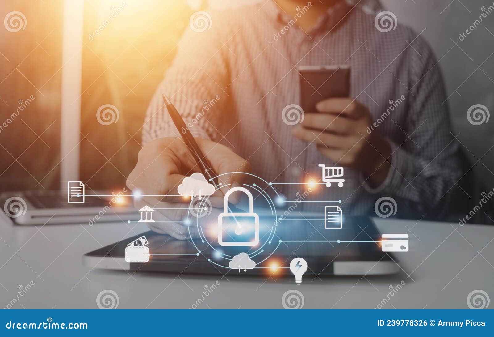 Cyber Security Concept, Login, User, Identification Information ...