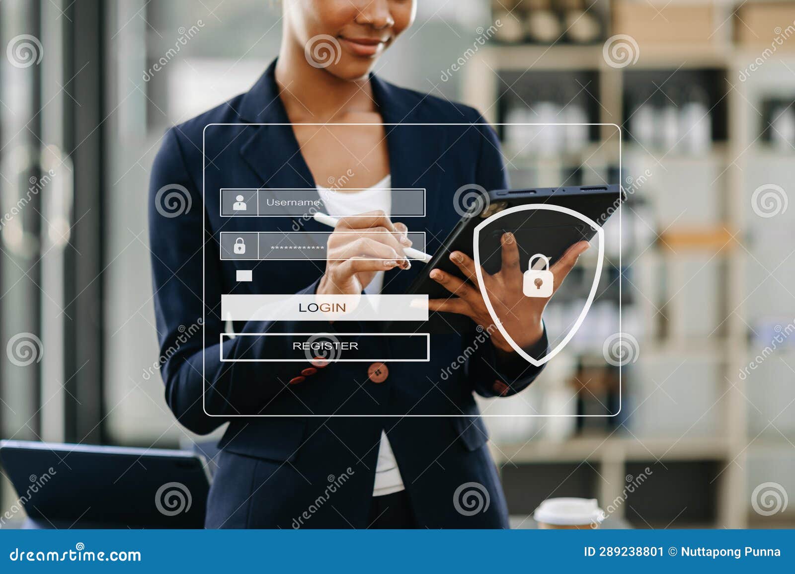 Cyber Security Concept, Login, User, Identification Information ...