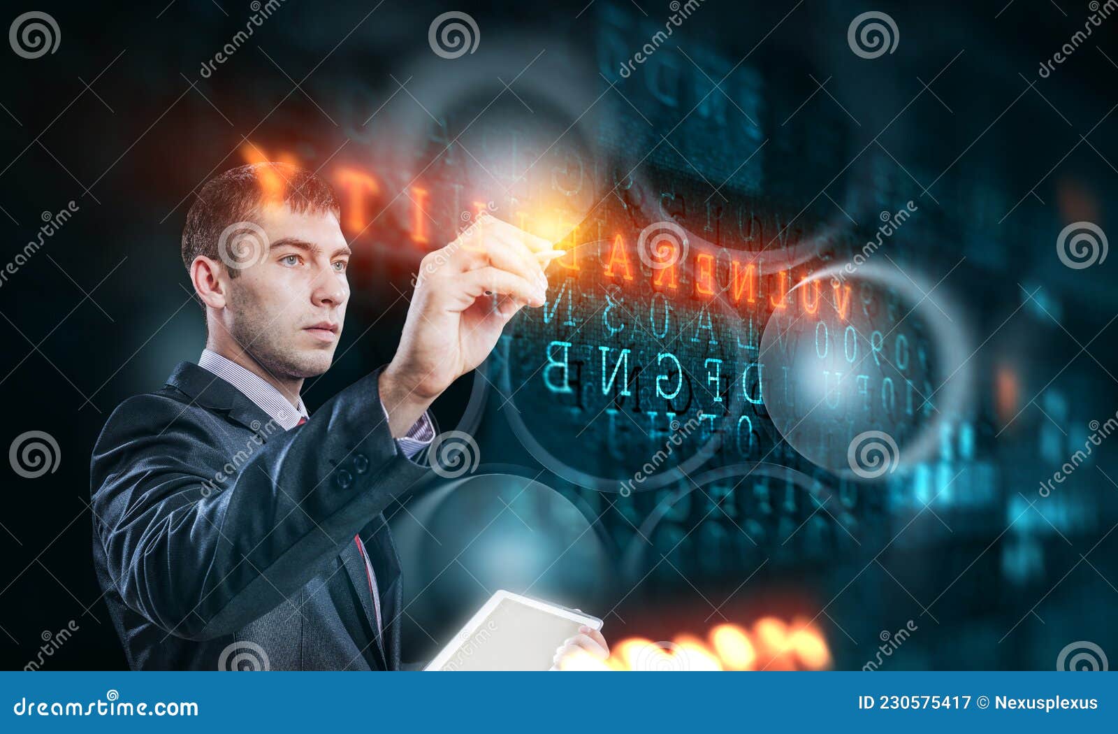 Cyber Security Concept . Mixed Media Stock Image - Image of safe, icon ...