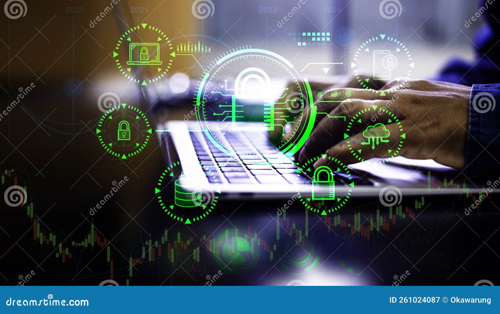 Cyber Security Concept Protect Information on Internet Network ...