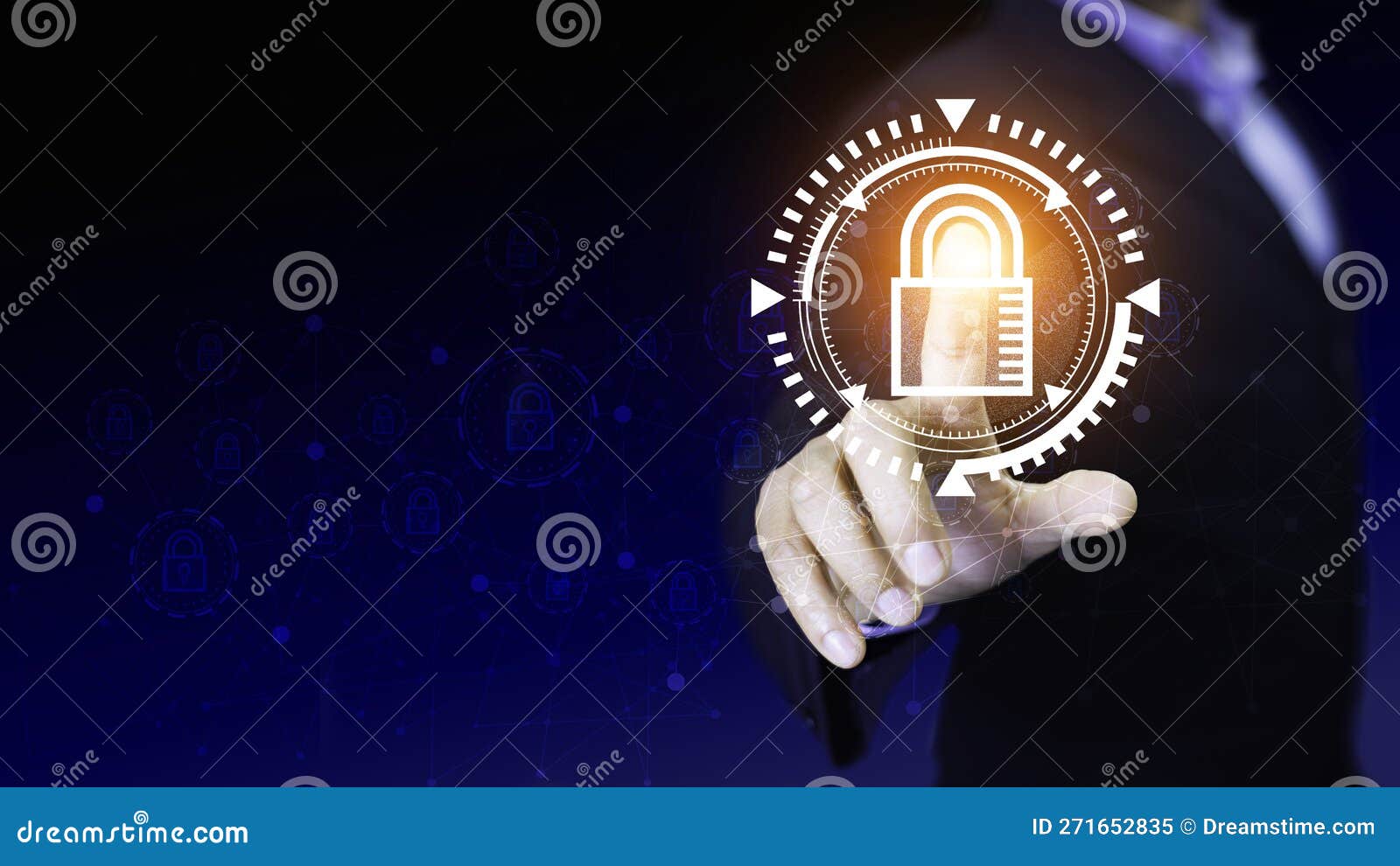 Cyber Security Concept Protect Information on Internet Network ...