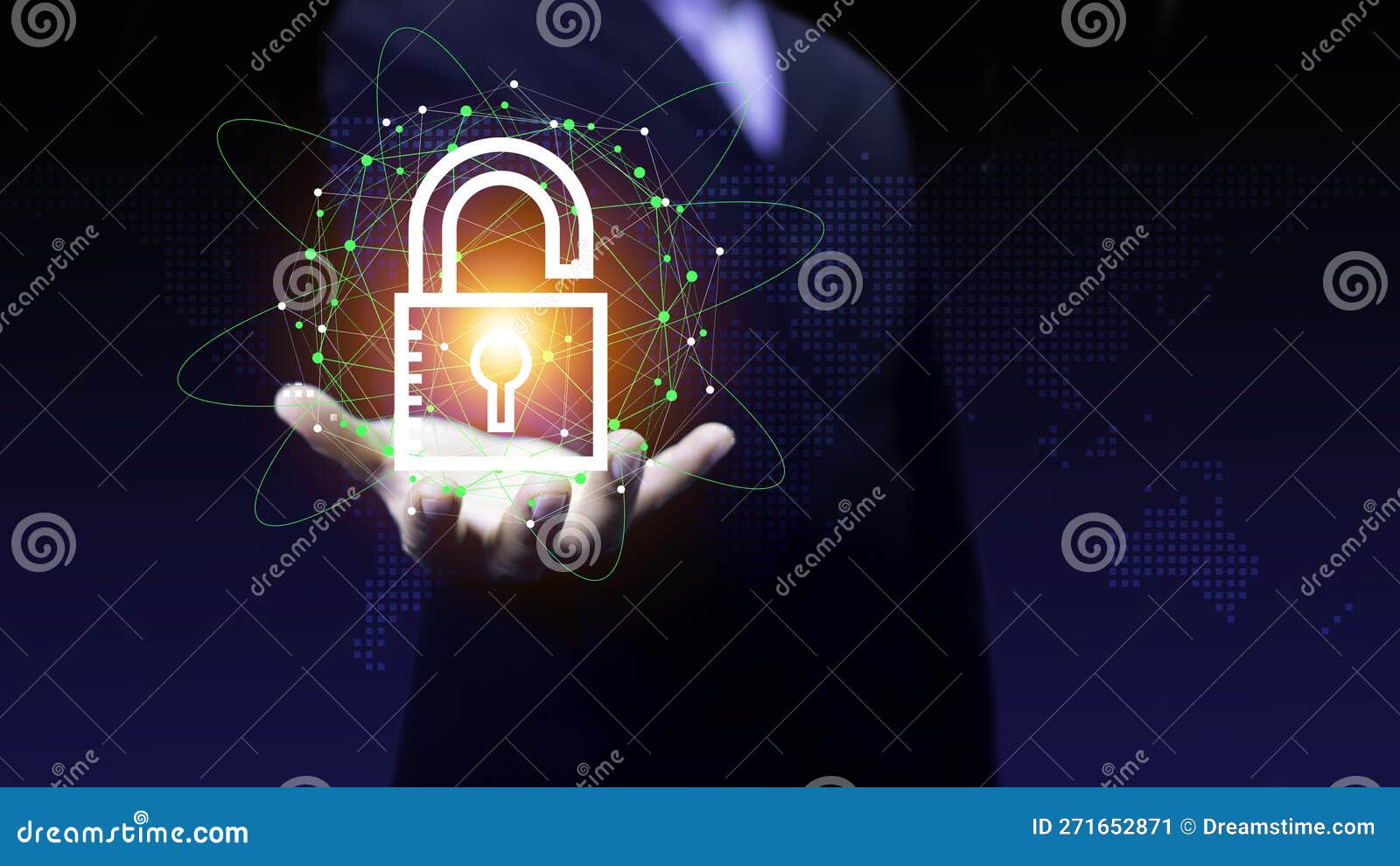 Cyber Security Concept Protect Information on Internet Network ...