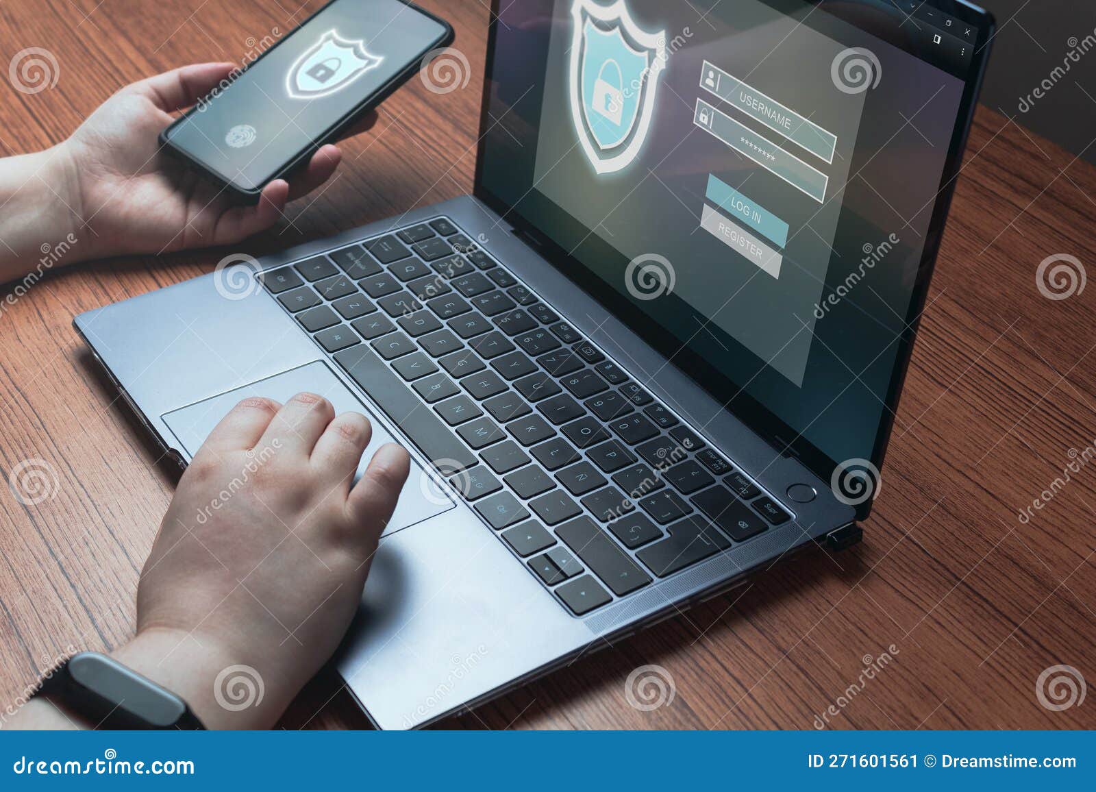 Cyber Security Concept. Secure Internet Access. Private Digital ...